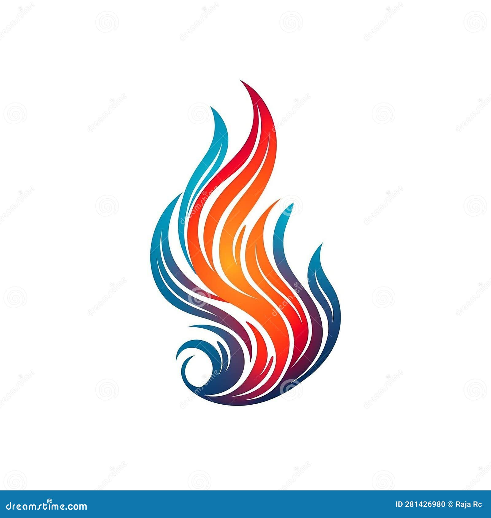 Fire flame logo stock illustration. Illustration of artwork - 281426980