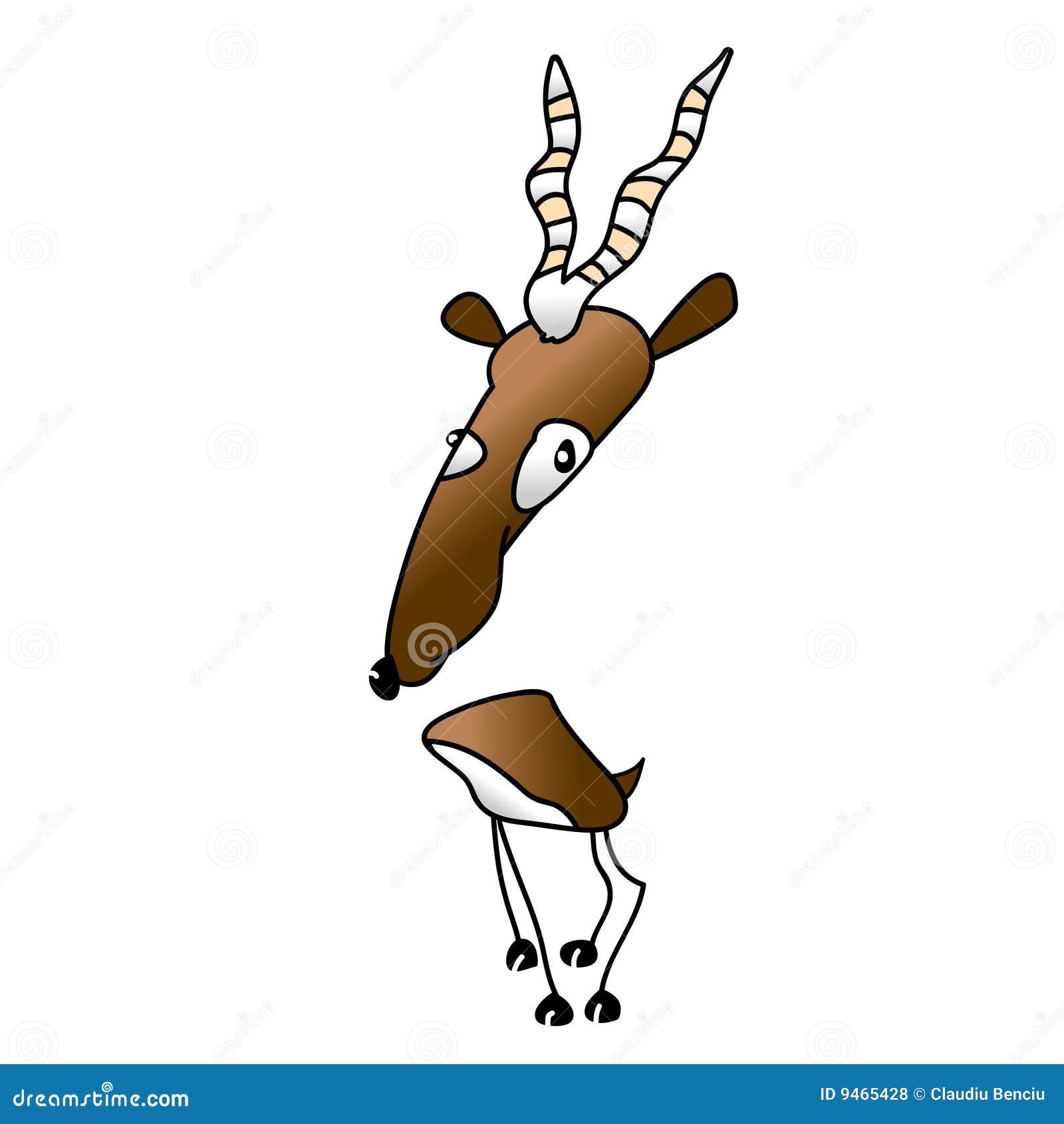 Impala stock vector. Illustration of speed, animal, wild - 9465428