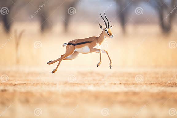 Impala Running at Full Speed Stock Illustration - Illustration of ...