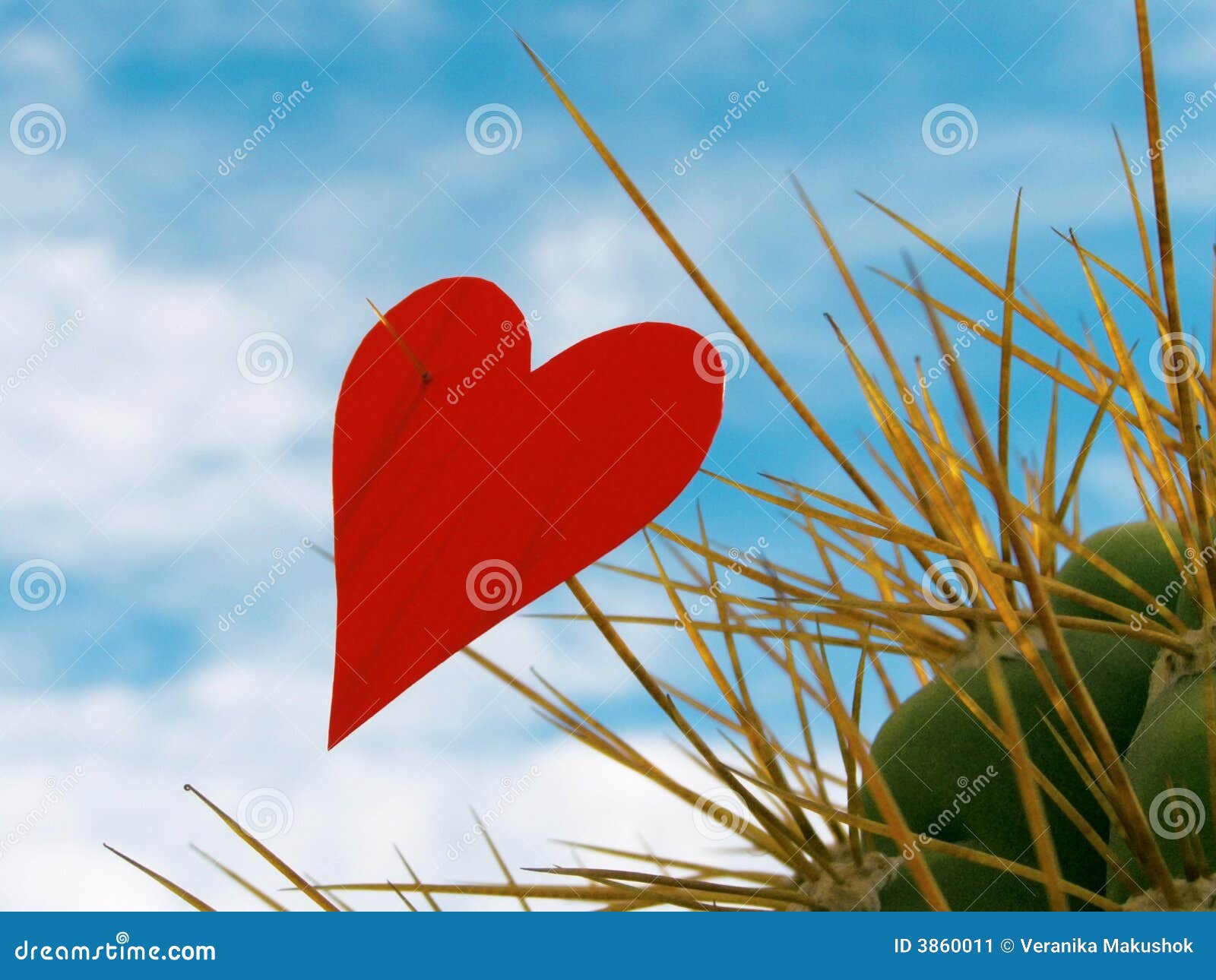 Impaled heart stock image. Image of difficulties, barb - 3860011