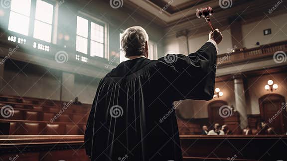 Impartial respected judge stock photo. Image of hearing - 275024936