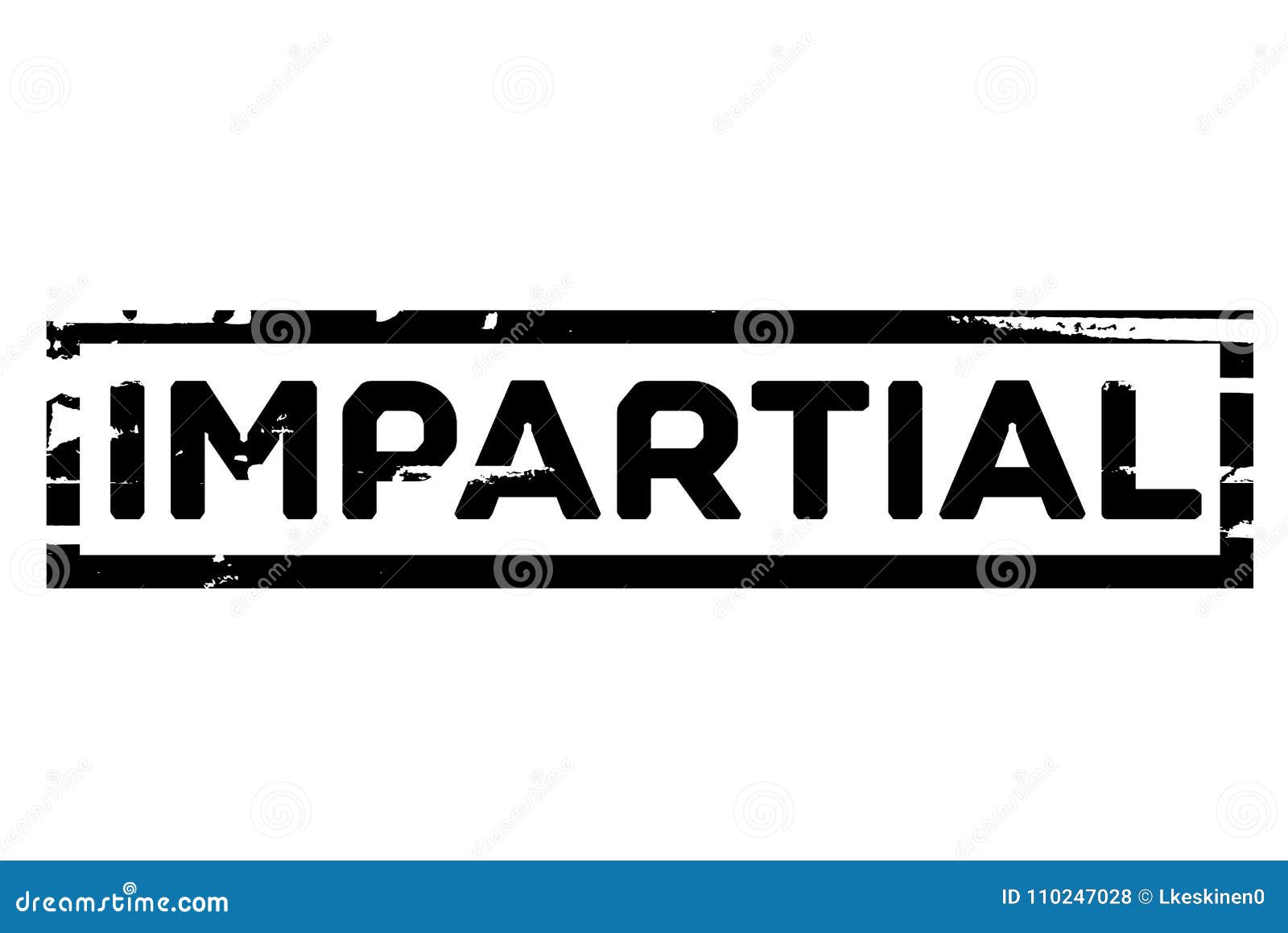 Impartial Typographic Stamp Stock Vector - Illustration of candid, logo ...