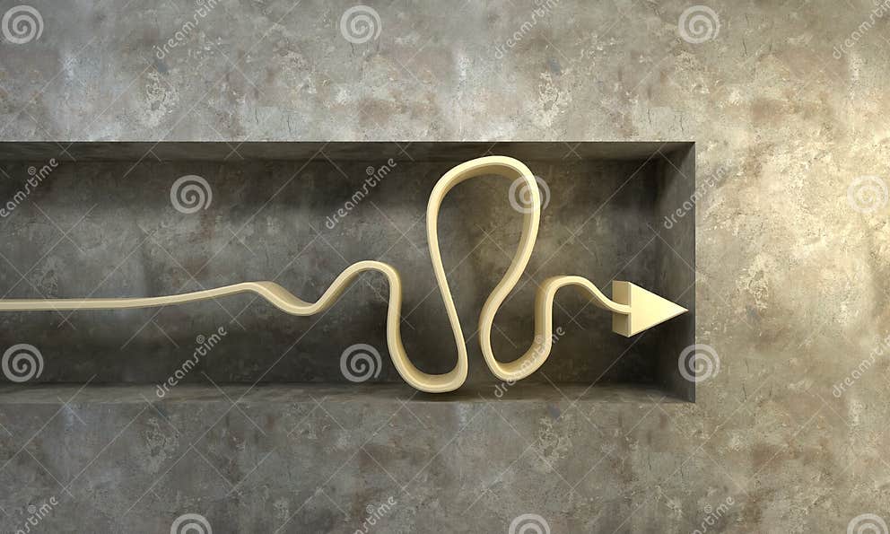 Impasse situation stock illustration. Illustration of ascending - 4494349