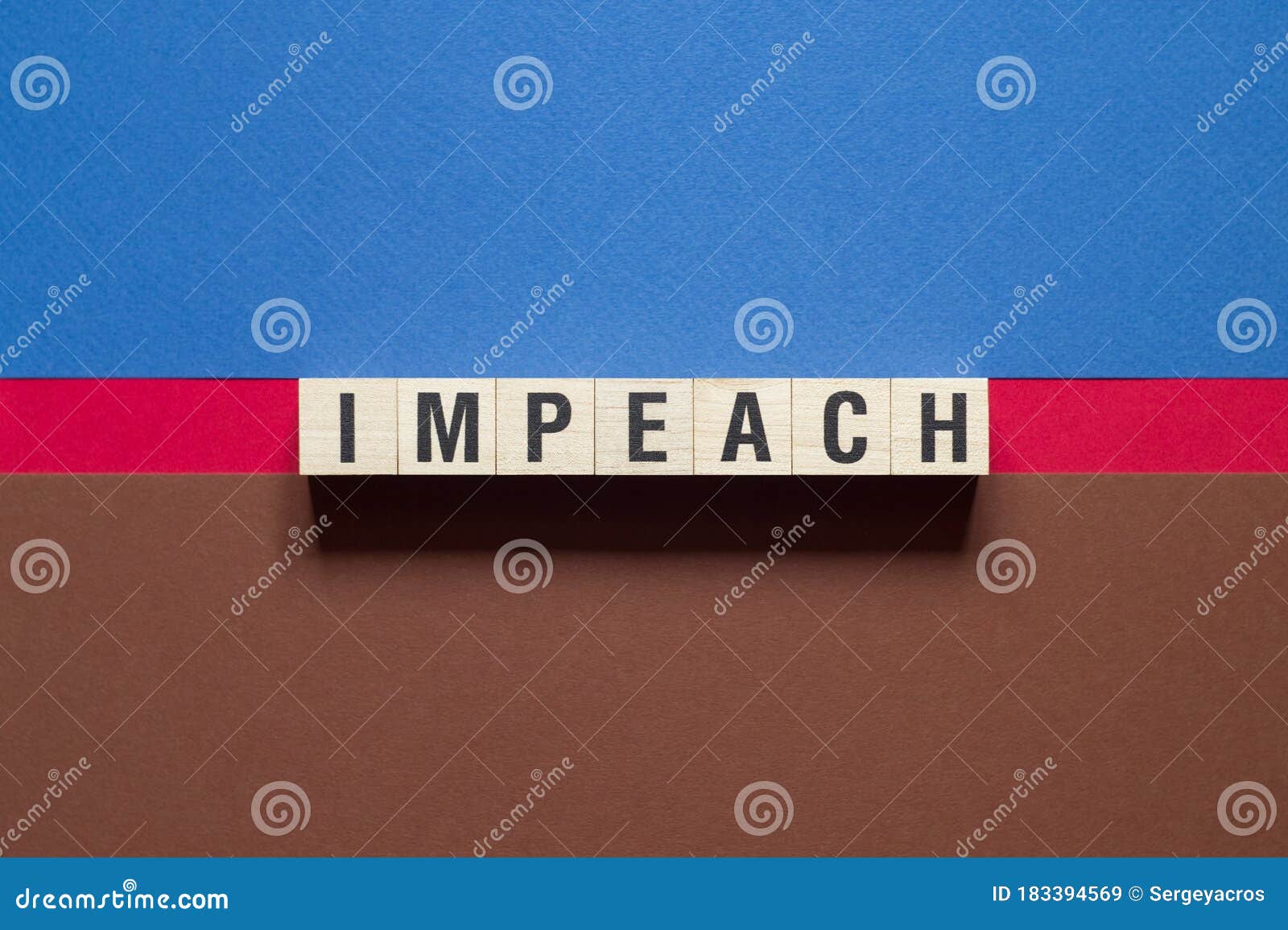 Impeach Word Concept on Cubes Stock Image - Image of alphabet ...