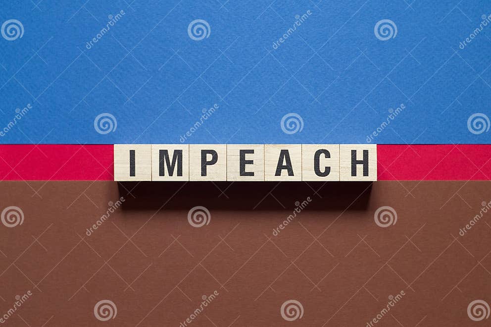 Impeach Word Concept on Cubes Stock Image - Image of alphabet ...