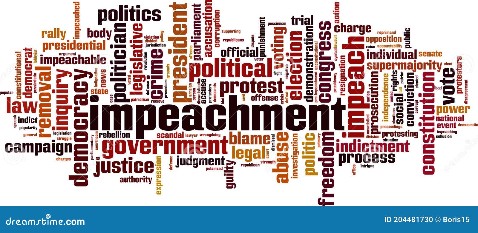 Impeachment Word Cloud Vector Illustration | CartoonDealer.com #204481730