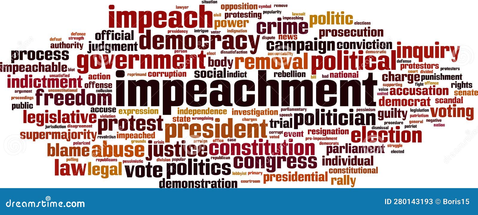 Impeachment Word Cloud Vector Illustration | CartoonDealer.com #204481730