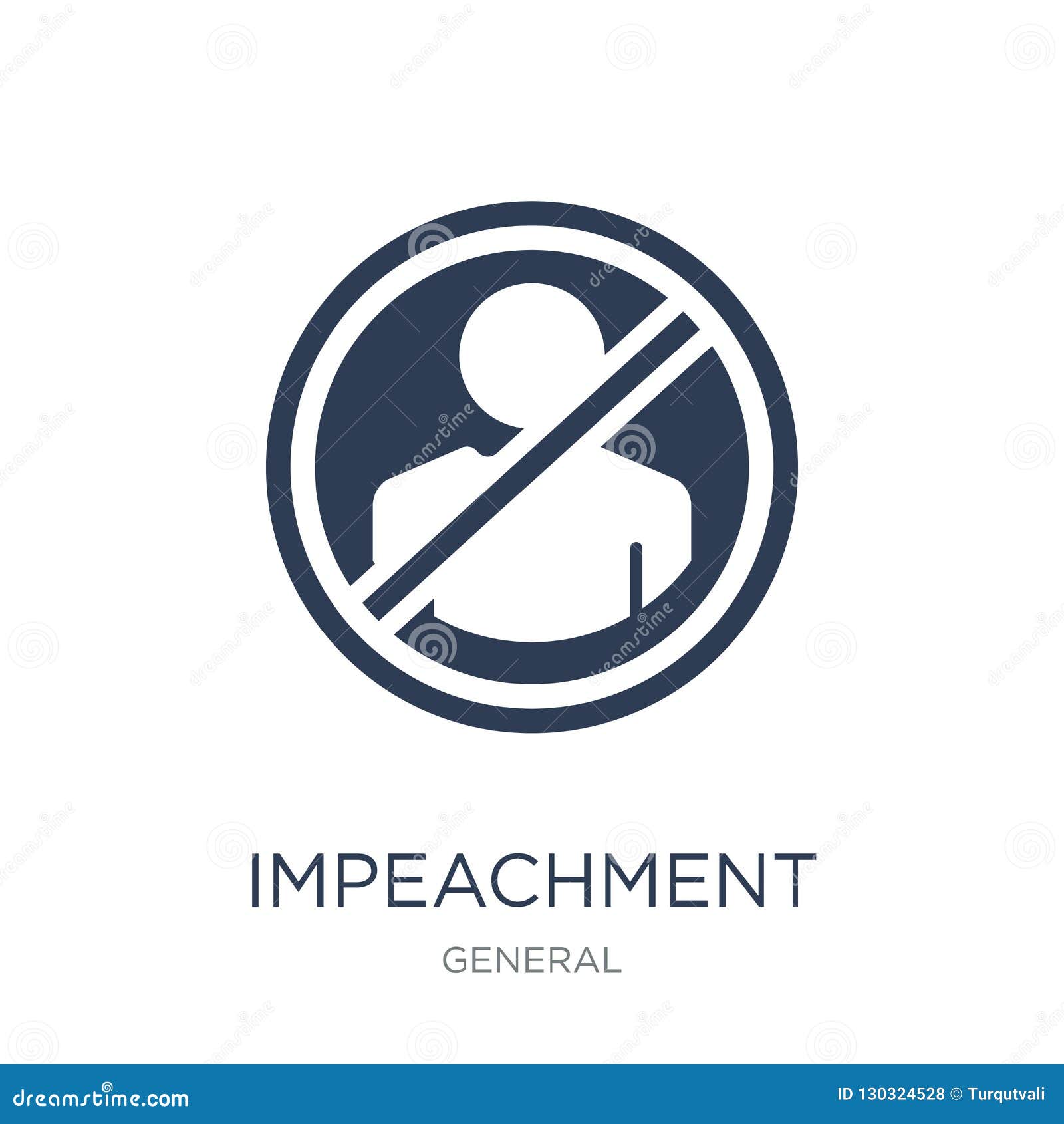 Impeachment Icon. Trendy Flat Vector Impeachment Icon on White B Stock ...