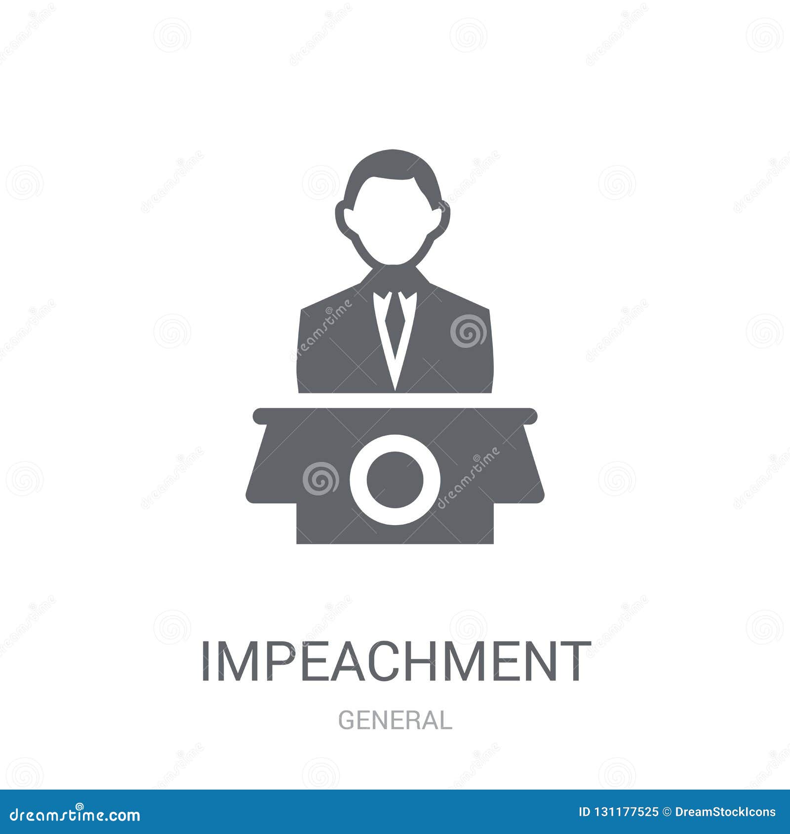 Impeachment Icon. Trendy Impeachment Logo Concept on White Background ...