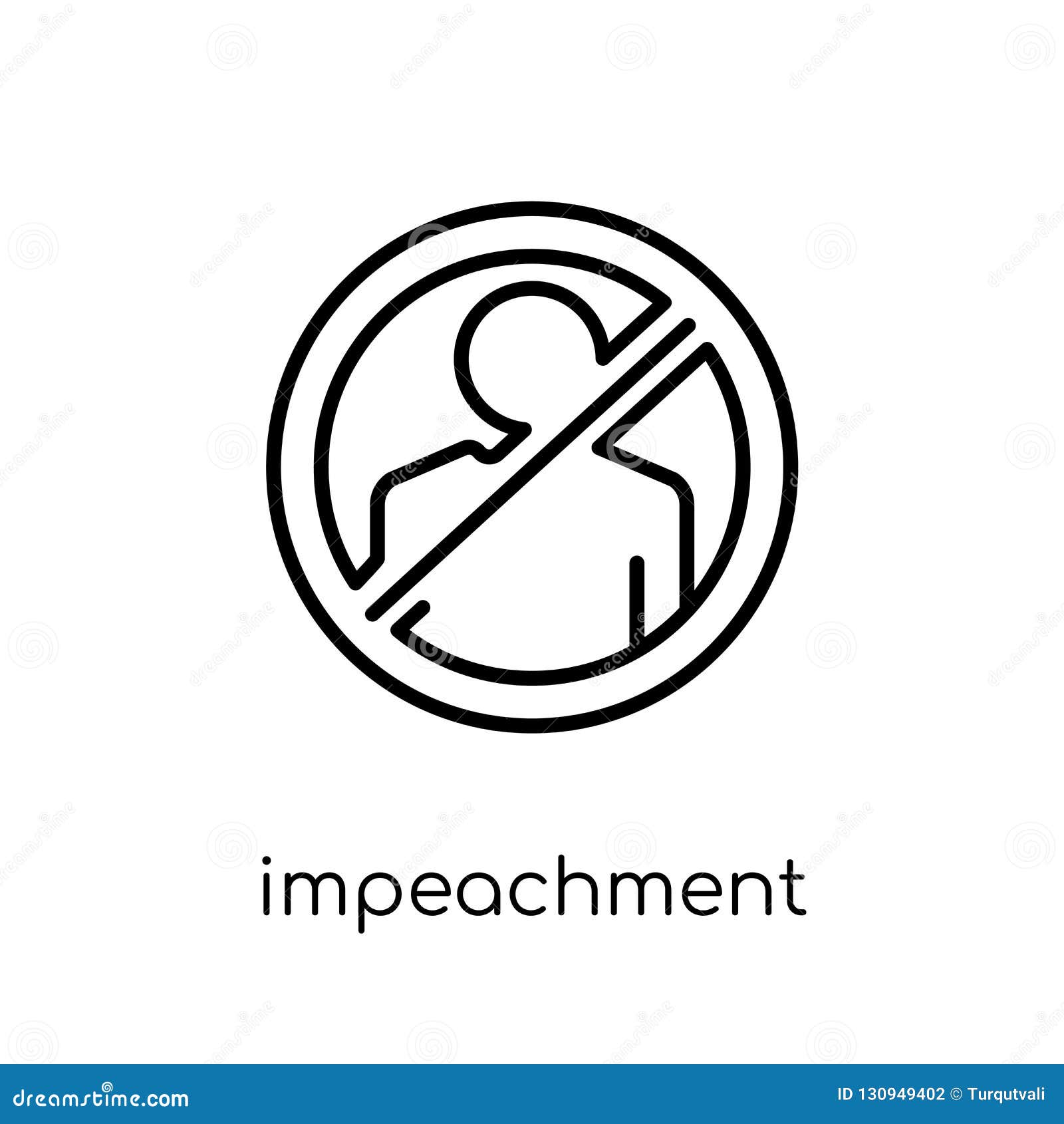 Impeachment Icon. Trendy Modern Flat Linear Vector Impeachment I Stock ...