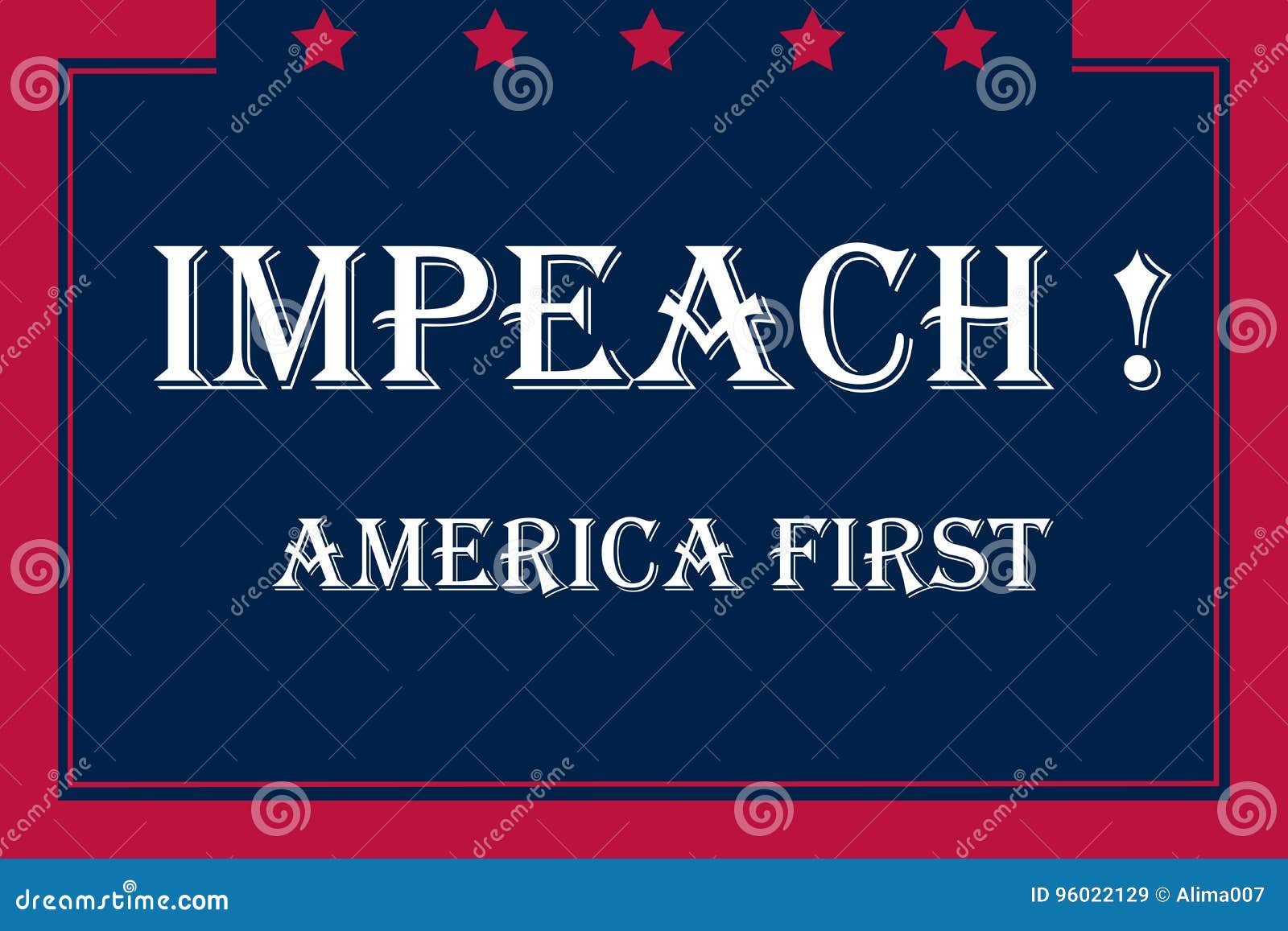 Impeachment Usa, Flag Color Stock Vector - Illustration of glossy ...