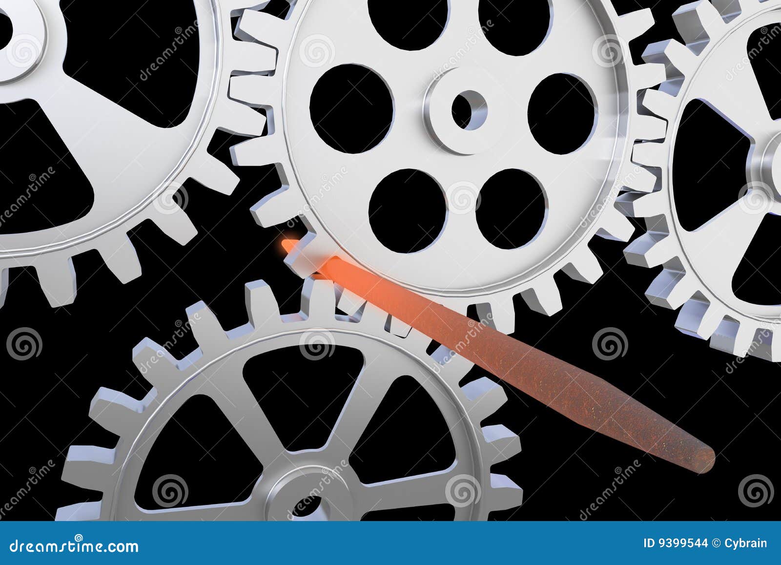 Impede progress concept stock illustration. Illustration of check - 9399544