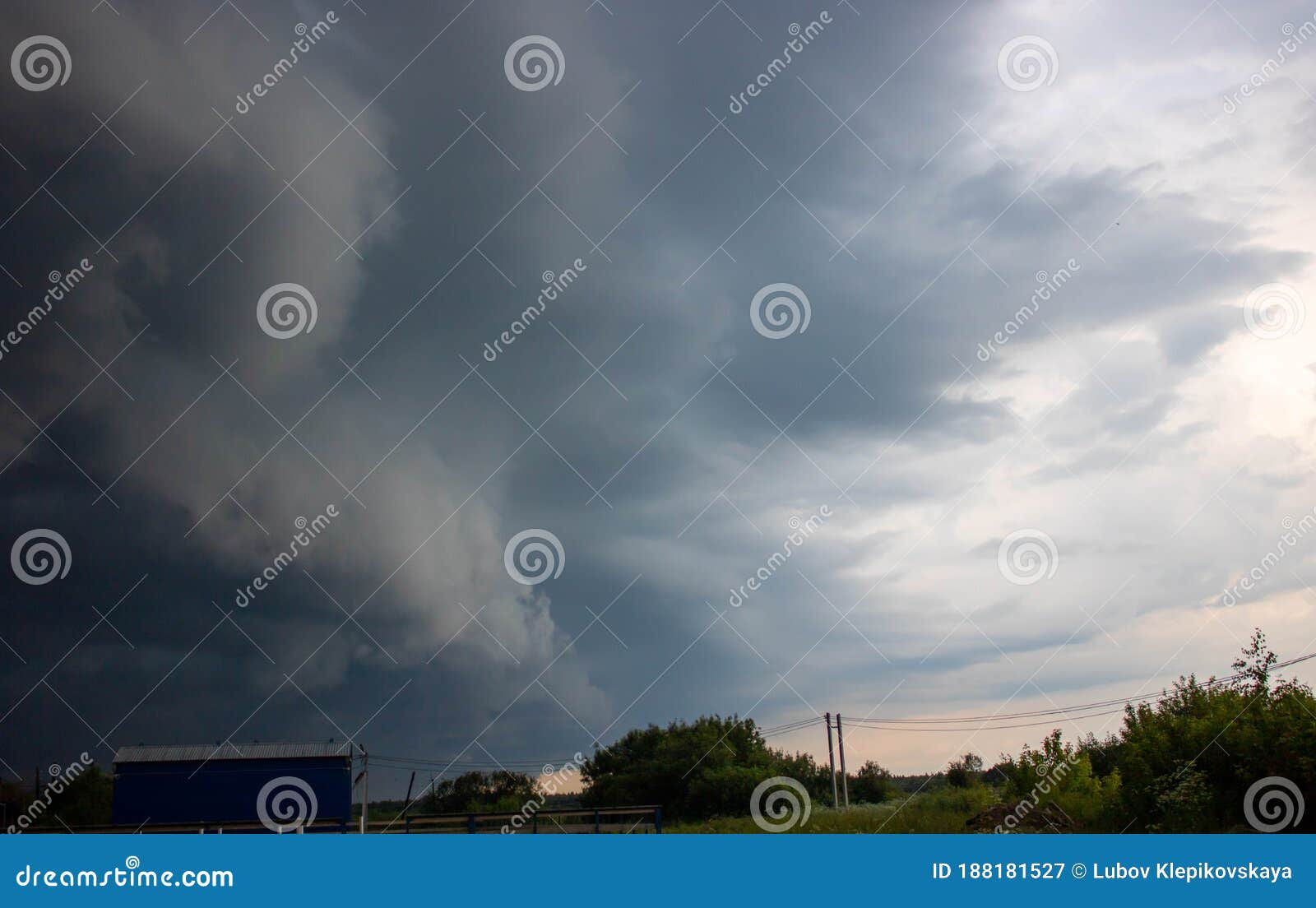 The Impending Squall, Storm and Rain. Steppe Approaching Storm ...