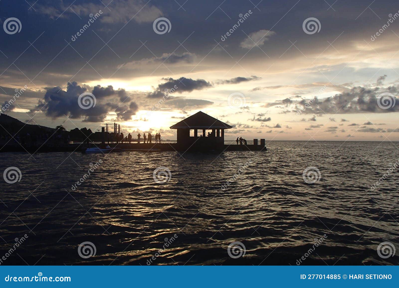 Imperfect Sunset on Utama Raya Beach East Java Stock Image - Image of ...