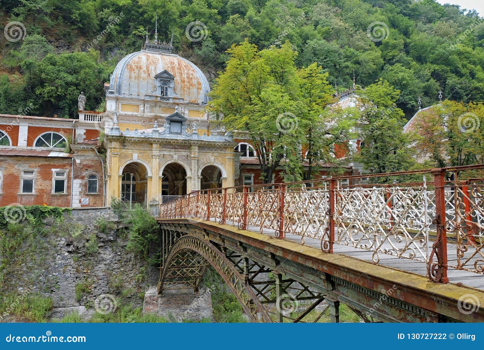 Imperial Austrian Baths in Baile Herculane, Romania Stock Photo - Image ...