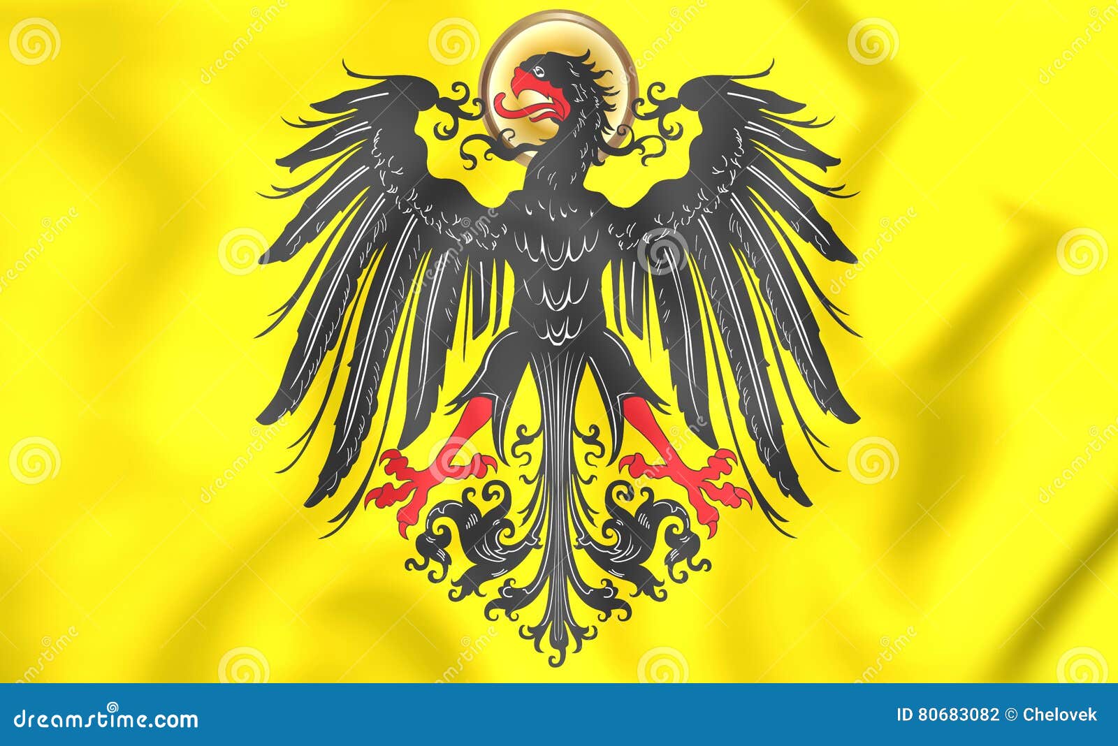Holy Roman Empire Flag 1493-1556. Stock Image | CartoonDealer.com #88857727