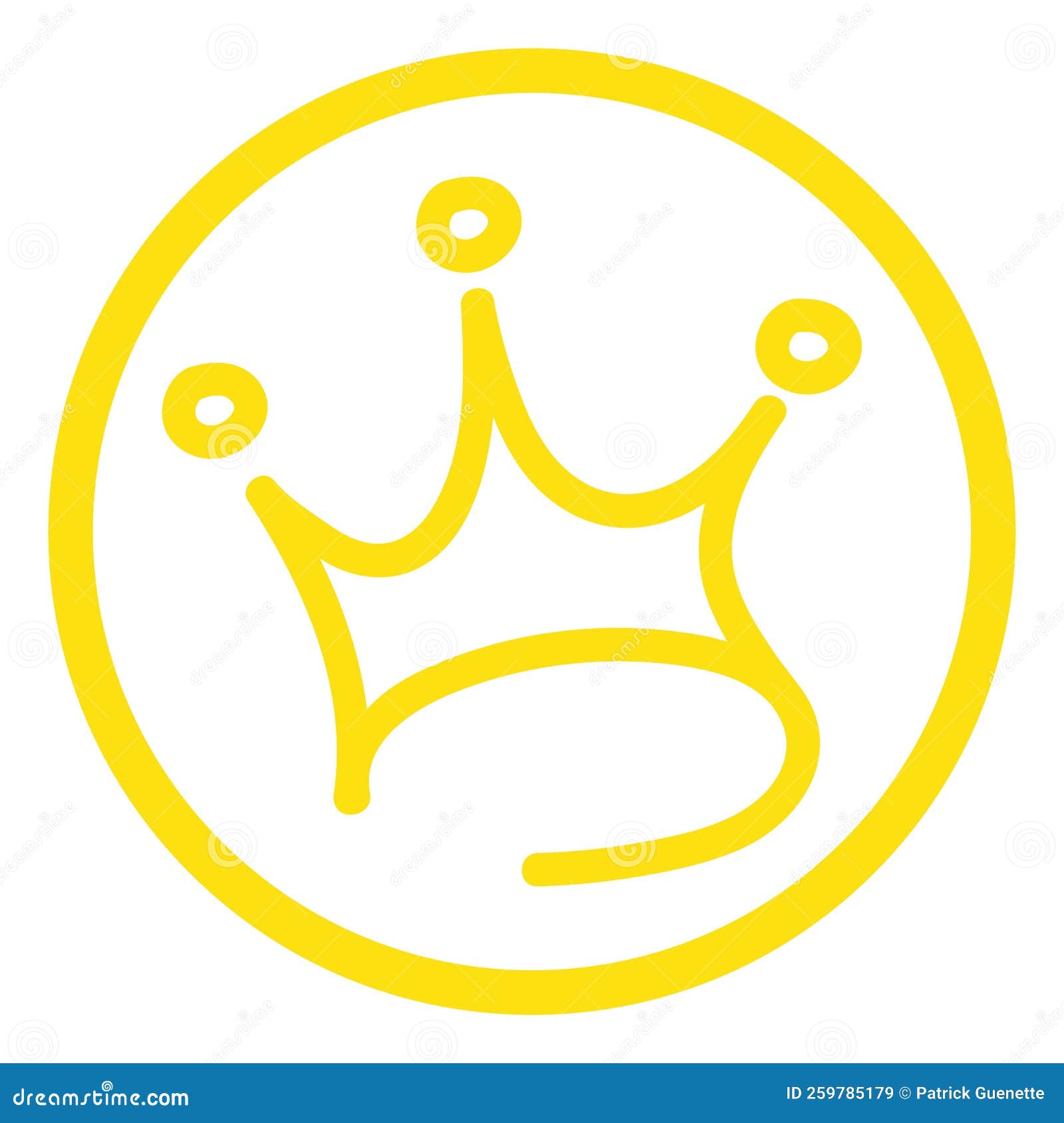 Imperial crown, icon stock vector. Illustration of vector - 259785179