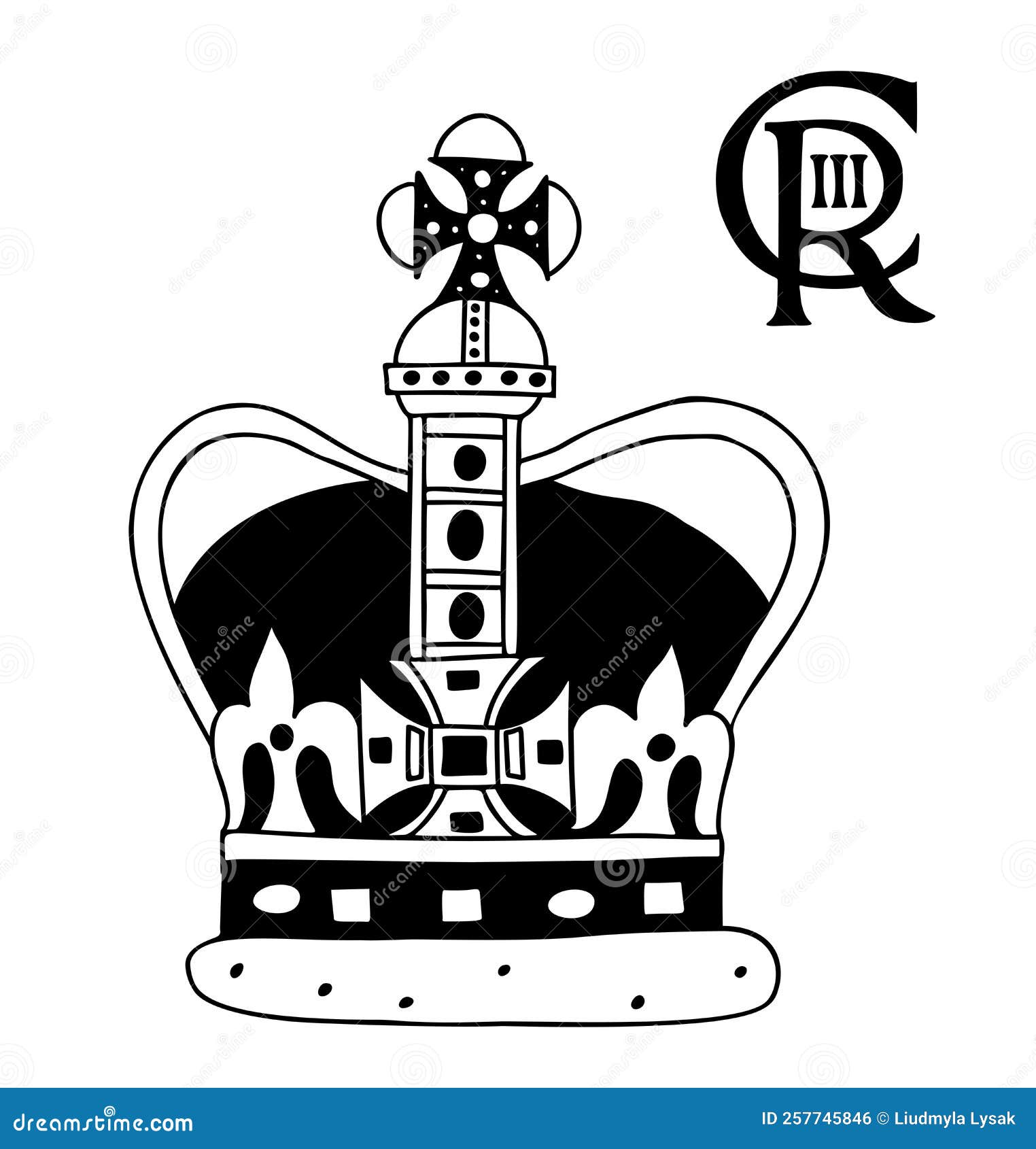 Monogram Of The King Of The Rzeczpospolita Stock Image | CartoonDealer ...