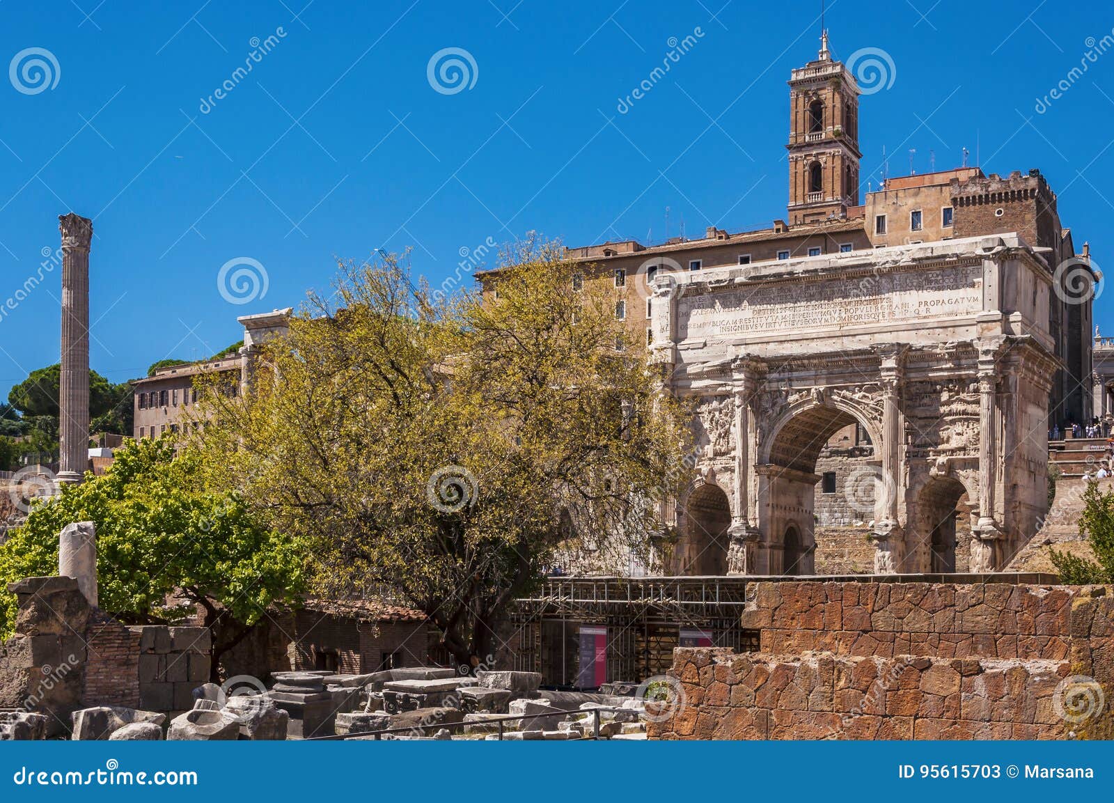 Imperial Fora stock image. Image of eruope, curia, domed - 95615703