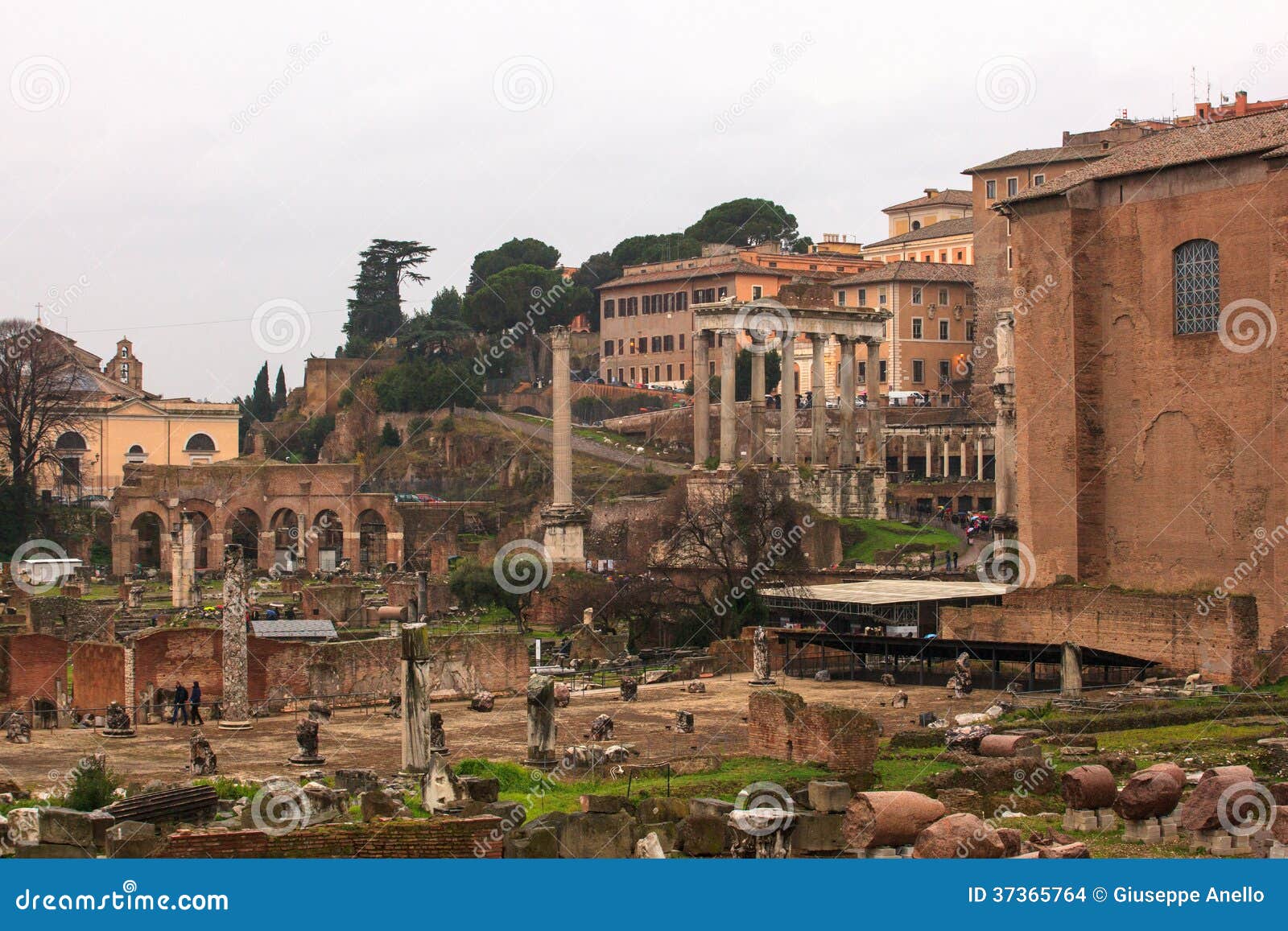Imperial Fora, Temple of Peace in Rome Stock Photo - Image of peace ...