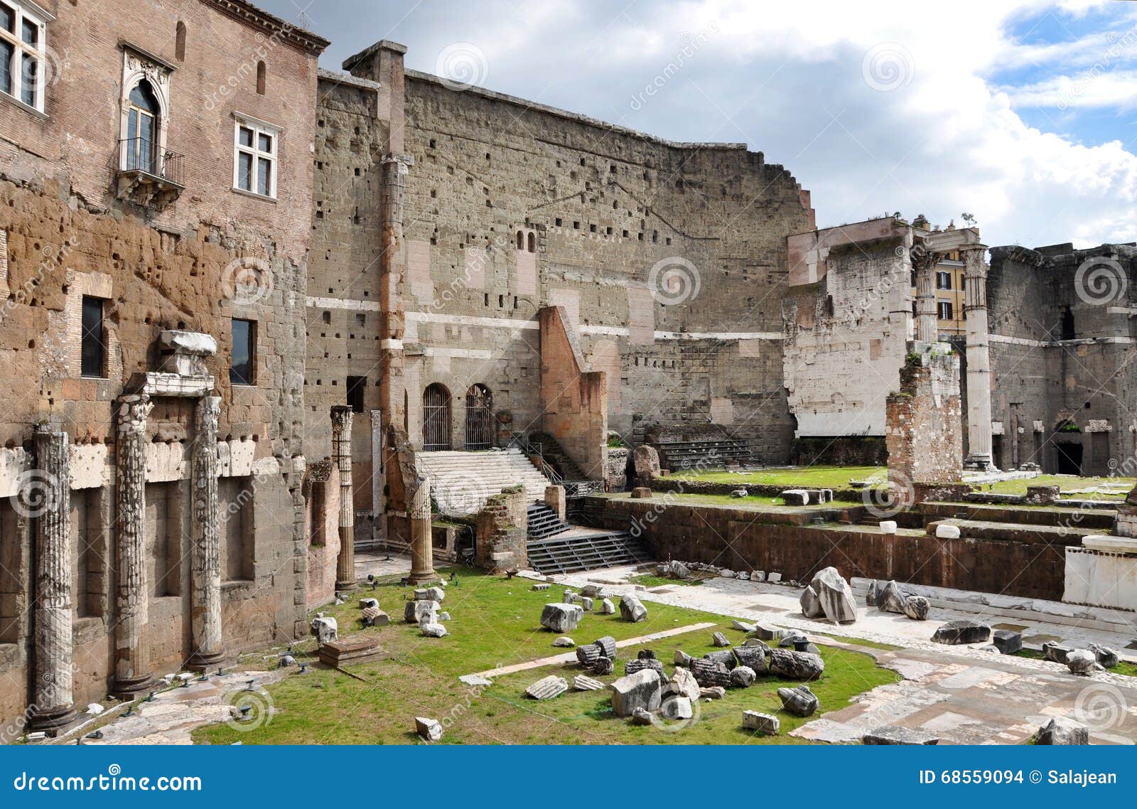 Imperial Forum of Emperor Augustus. Rome, Italy Stock Photo - Image of ...