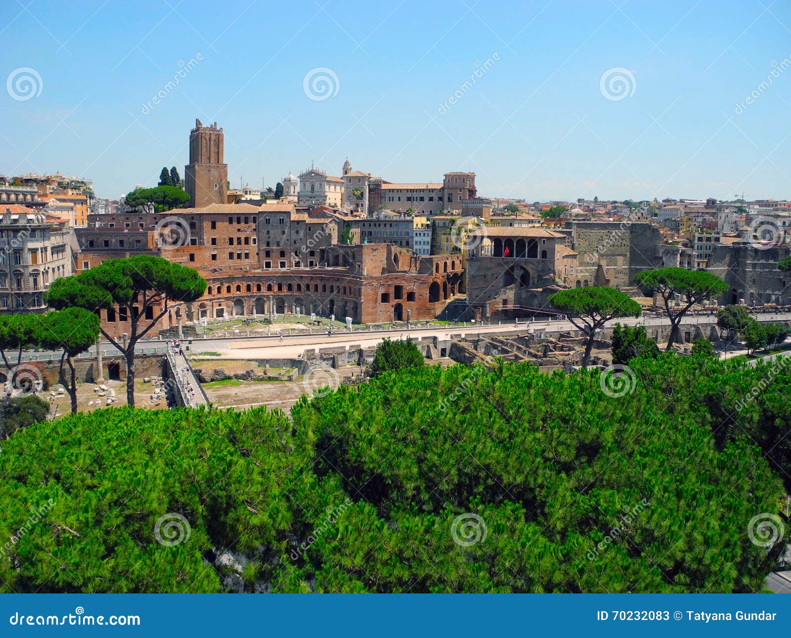 Imperial Forum in Rome. stock image. Image of palatine - 70232083