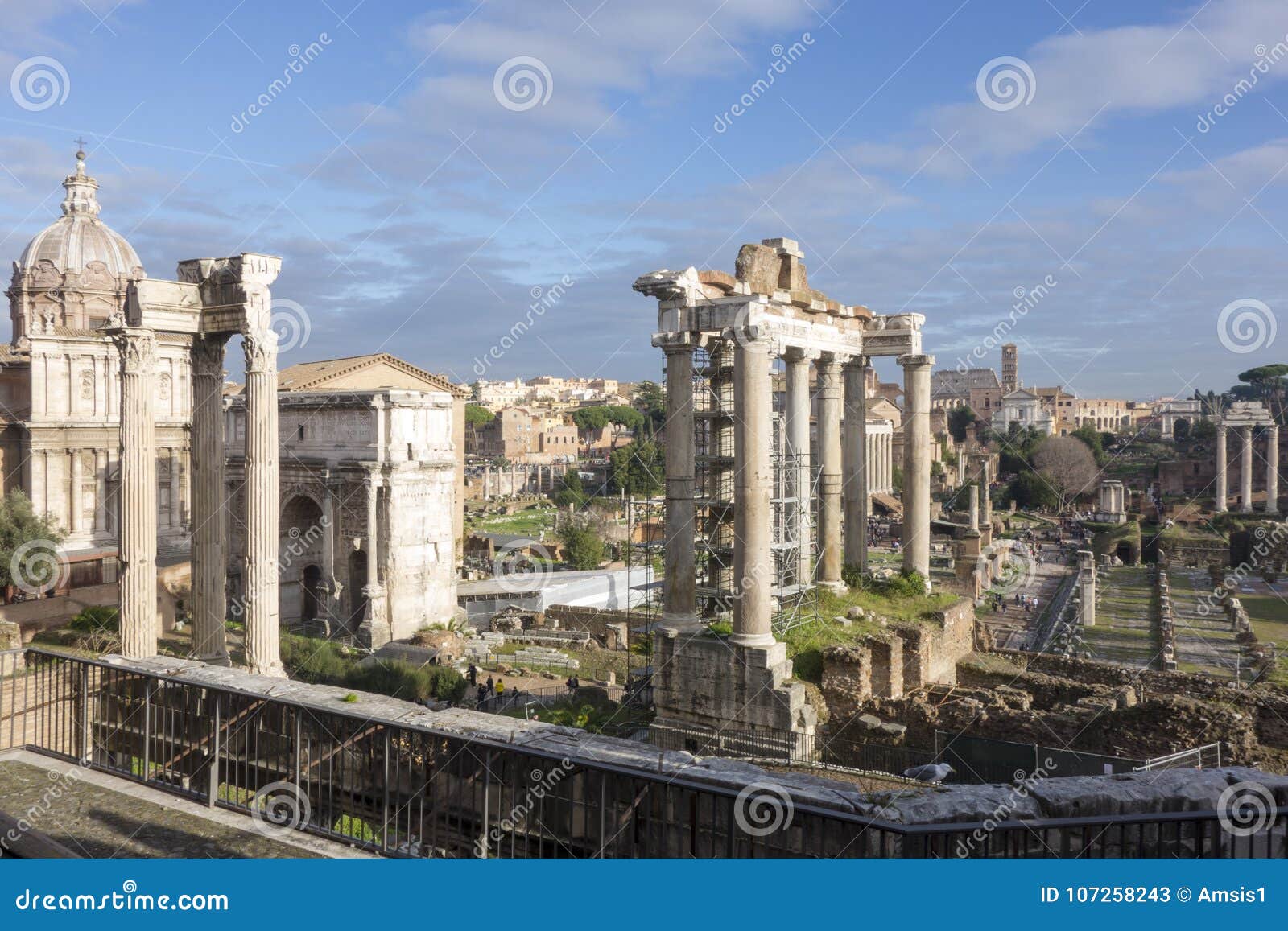 Imperial Forums in Rome editorial stock photo. Image of antique - 107258243