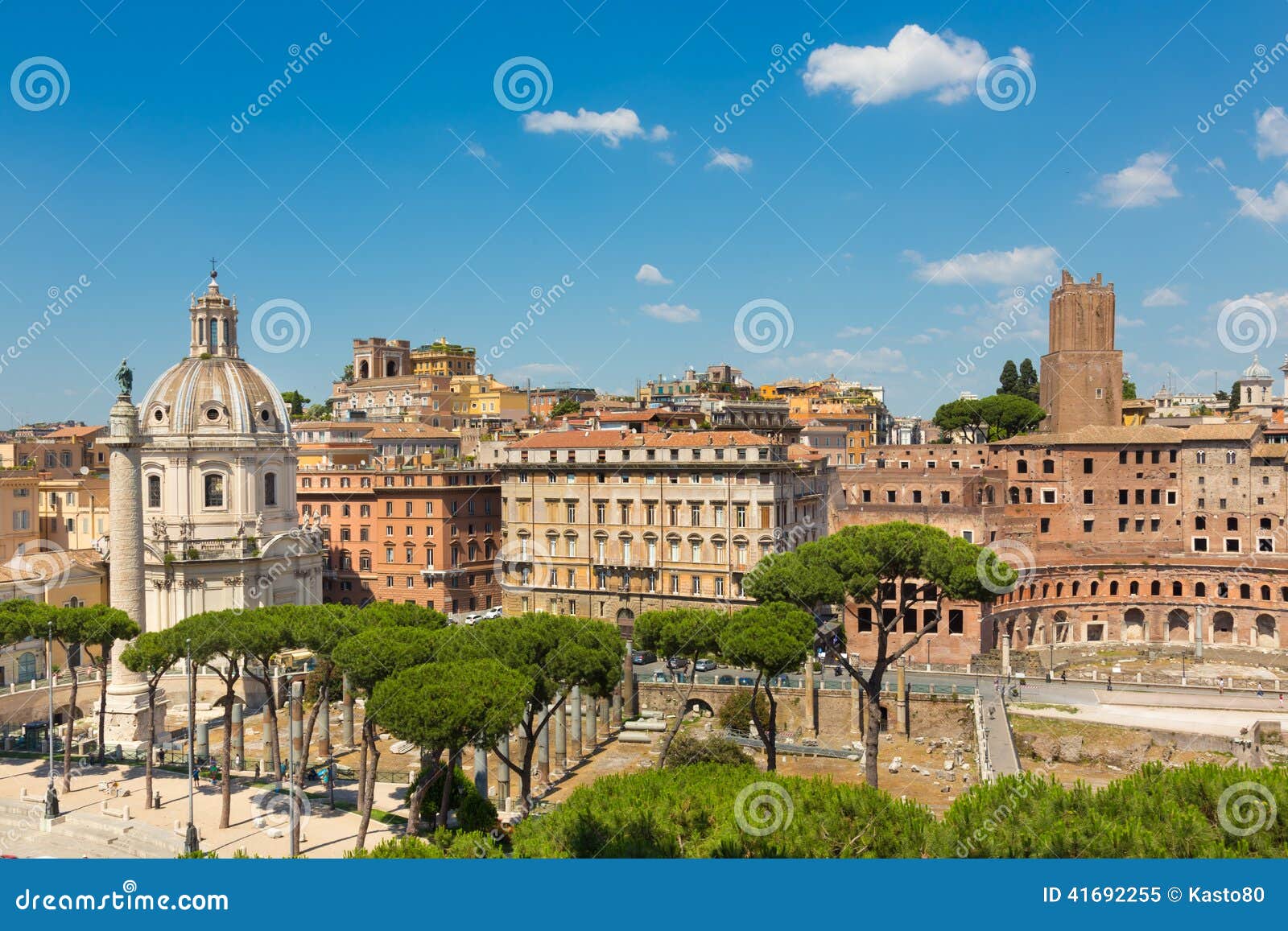Imperial Forums in Rome, Italy. Stock Image - Image of italian ...