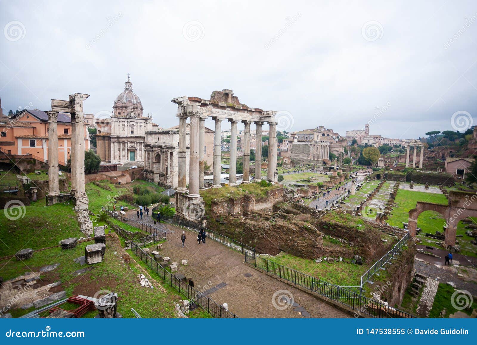 Imperial Forums View, Rome, Italy. Roma Landscape Stock Image - Image ...