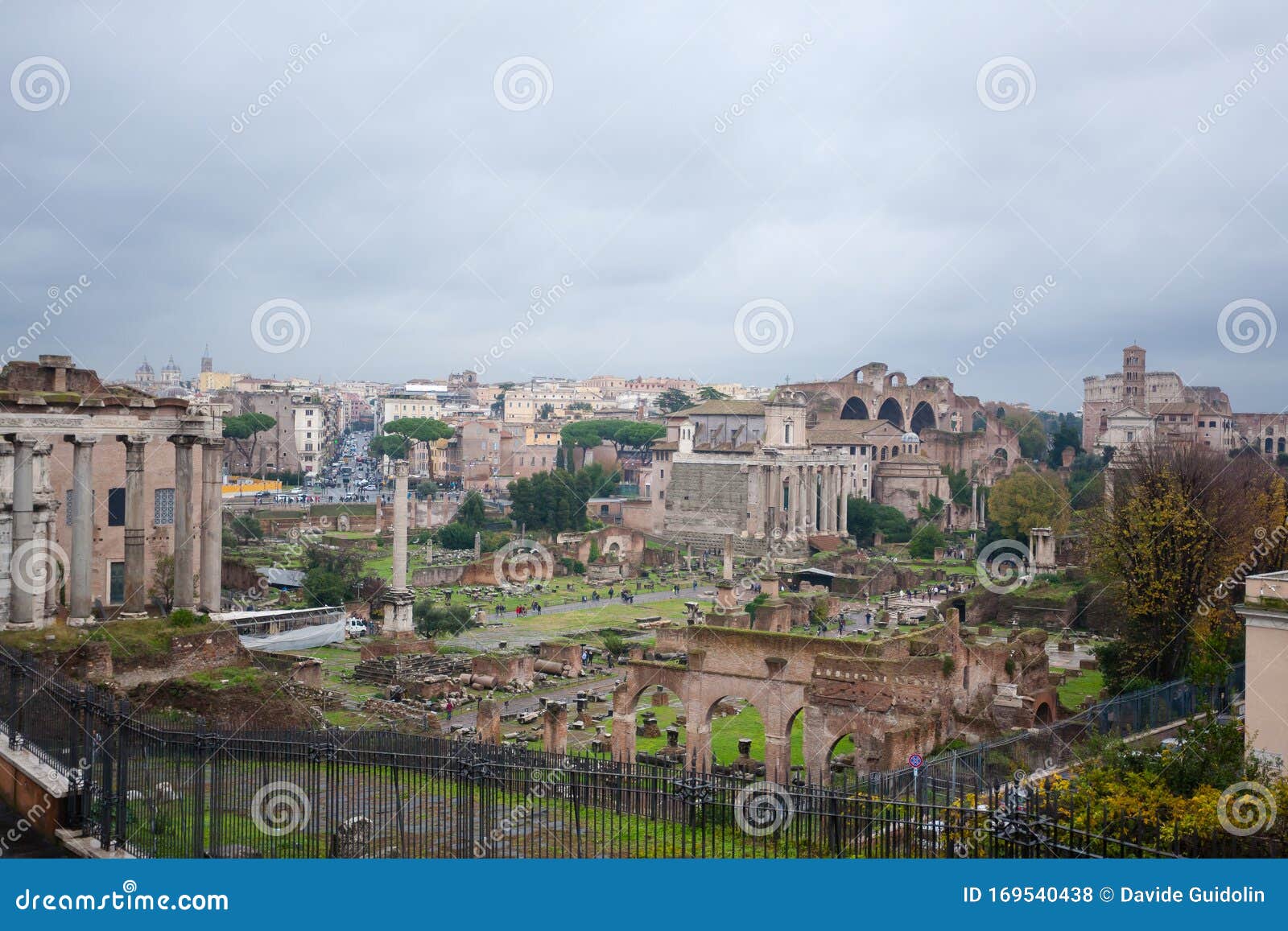 Imperial Forums View, Rome, Italy. Roma Landscape Stock Photo - Image ...