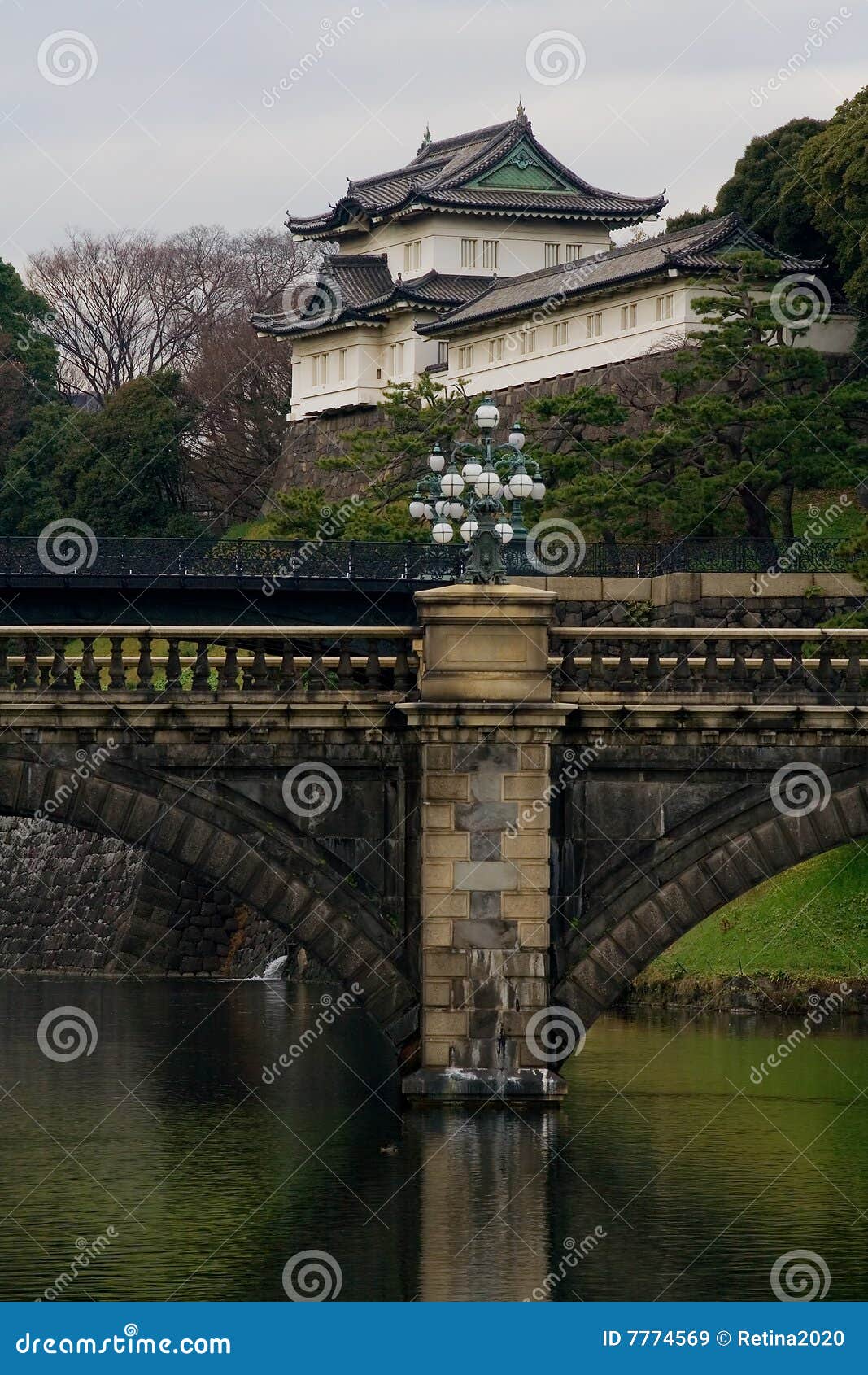 Imperial Palace in Japan stock image. Image of moat, tokyo - 7774569
