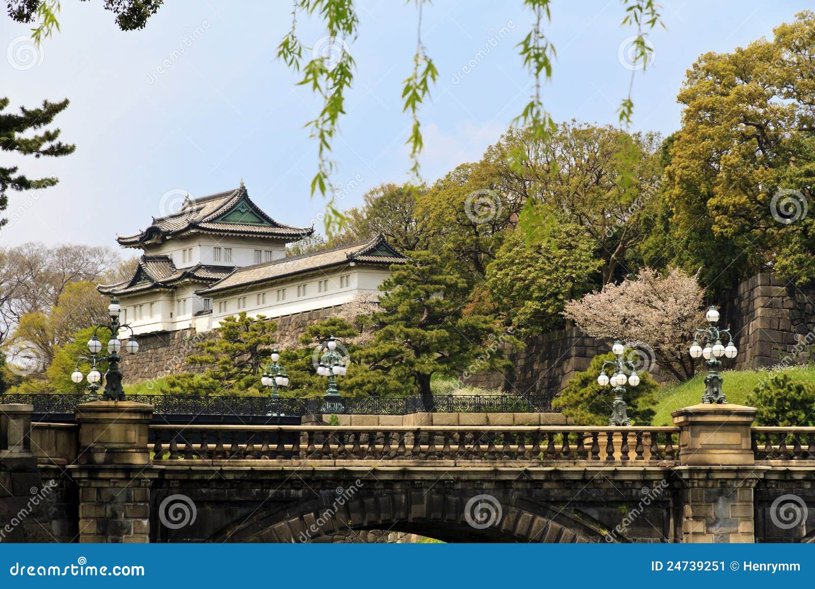 Imperial palace Tokyo stock image. Image of fujimi, emperor - 24739251