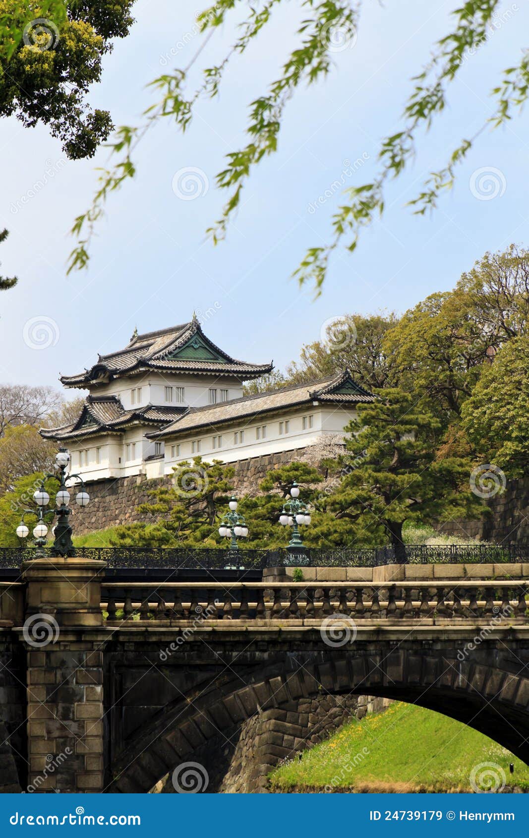 Imperial palace of Tokyo stock image. Image of century - 24739179