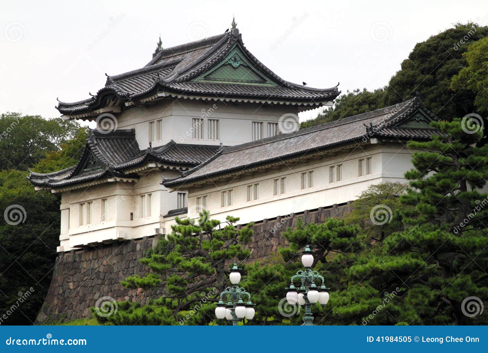 Imperial Palace Historical Architecture In Tokyo, Japan Royalty-Free ...