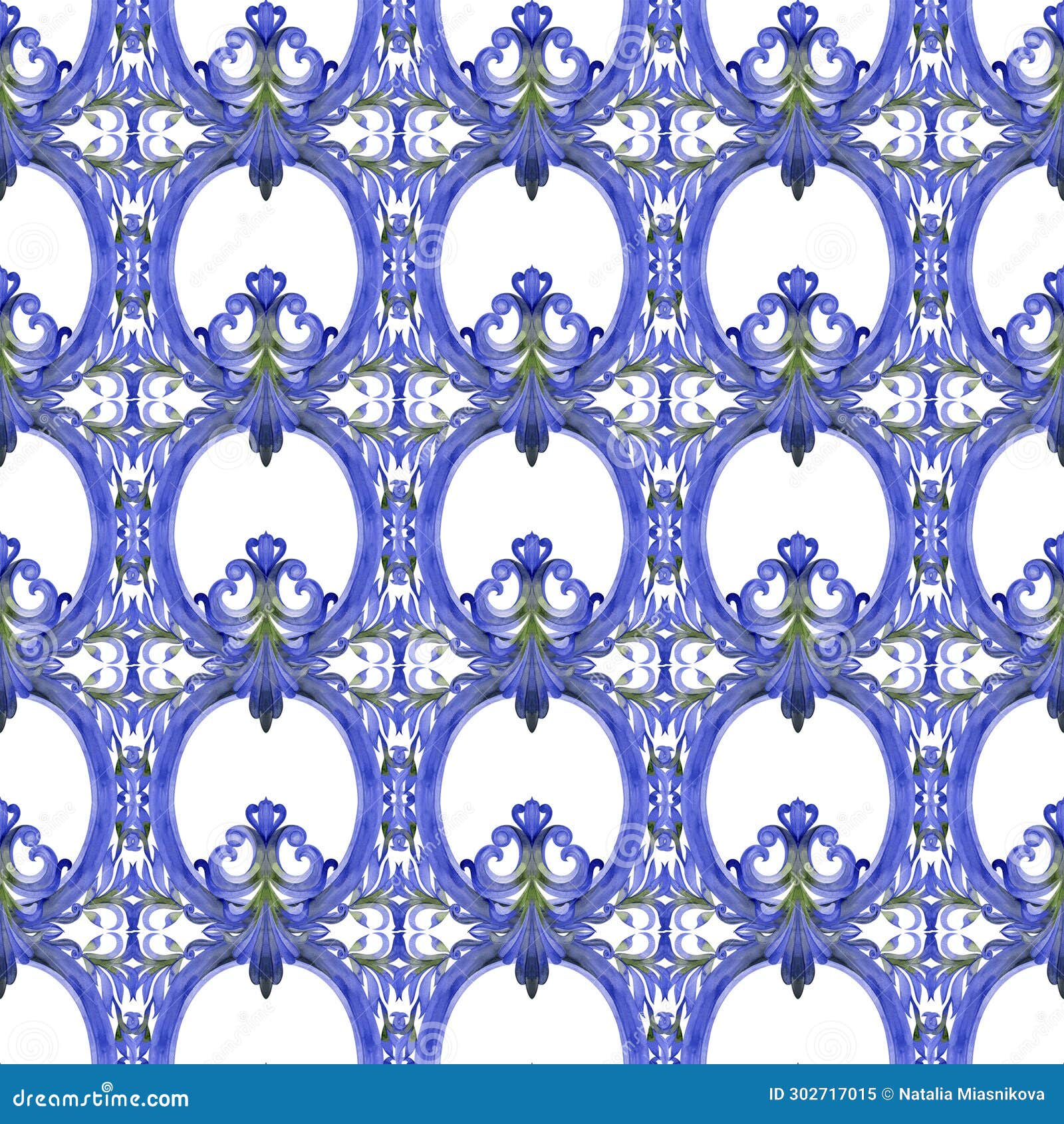 Imperial Rococo Pattern Ornament Decor. Baroque Background Textures ...