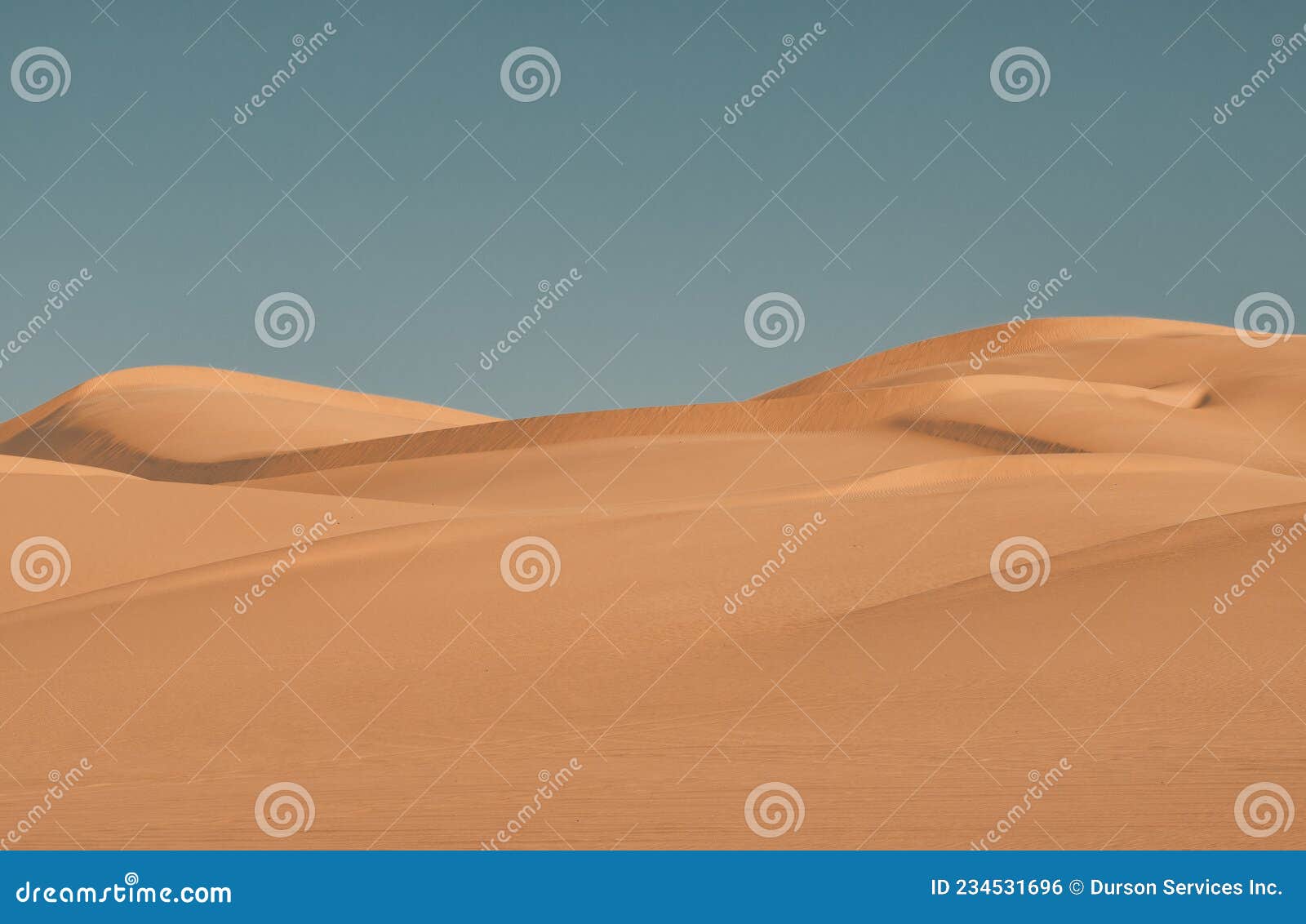 Imperial Sand Dunes in Yuma Desert. Stock Photo - Image of heat, sunny ...