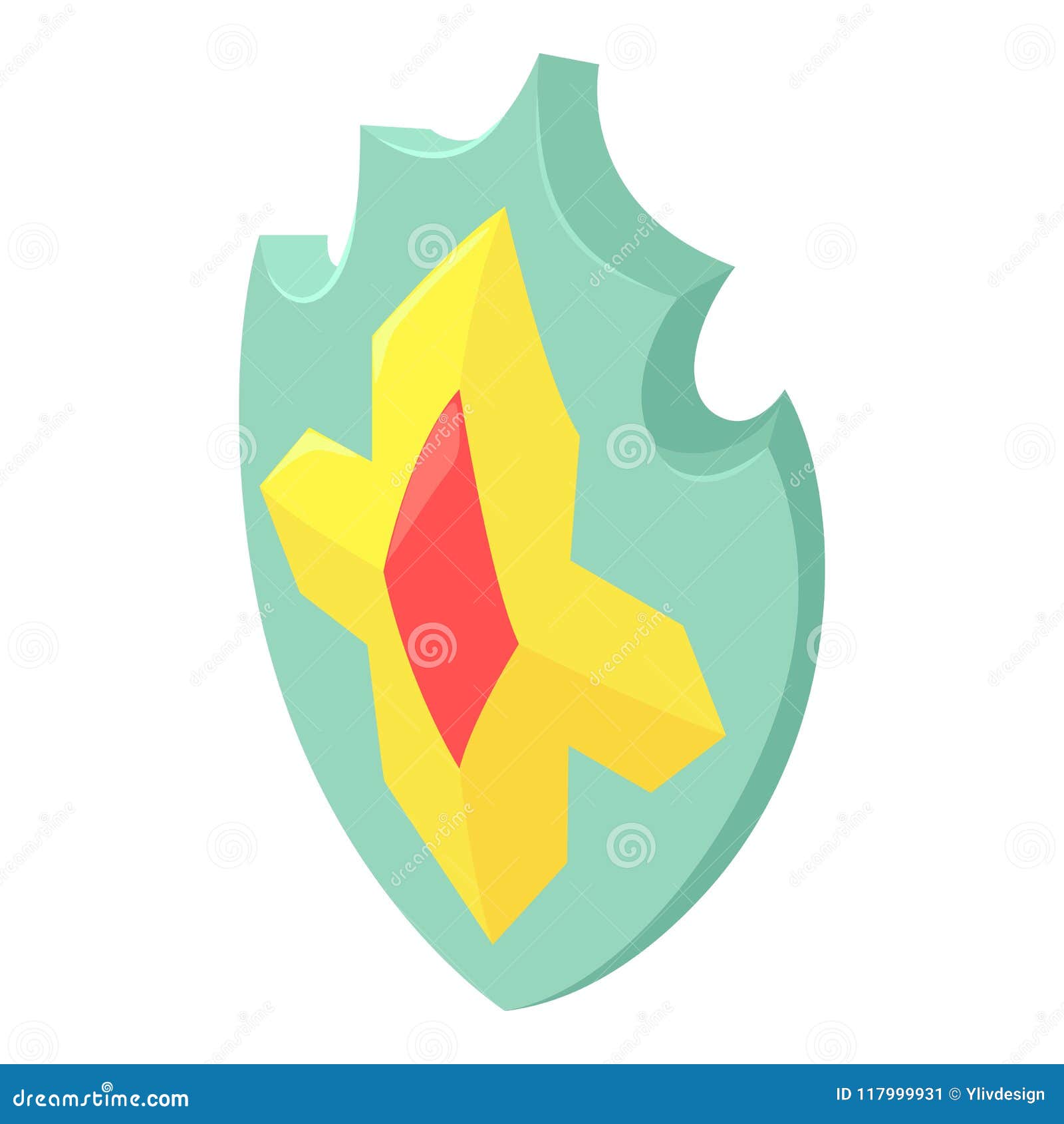 Imperial Shield Icon, Isometric Style Stock Vector - Illustration of ...