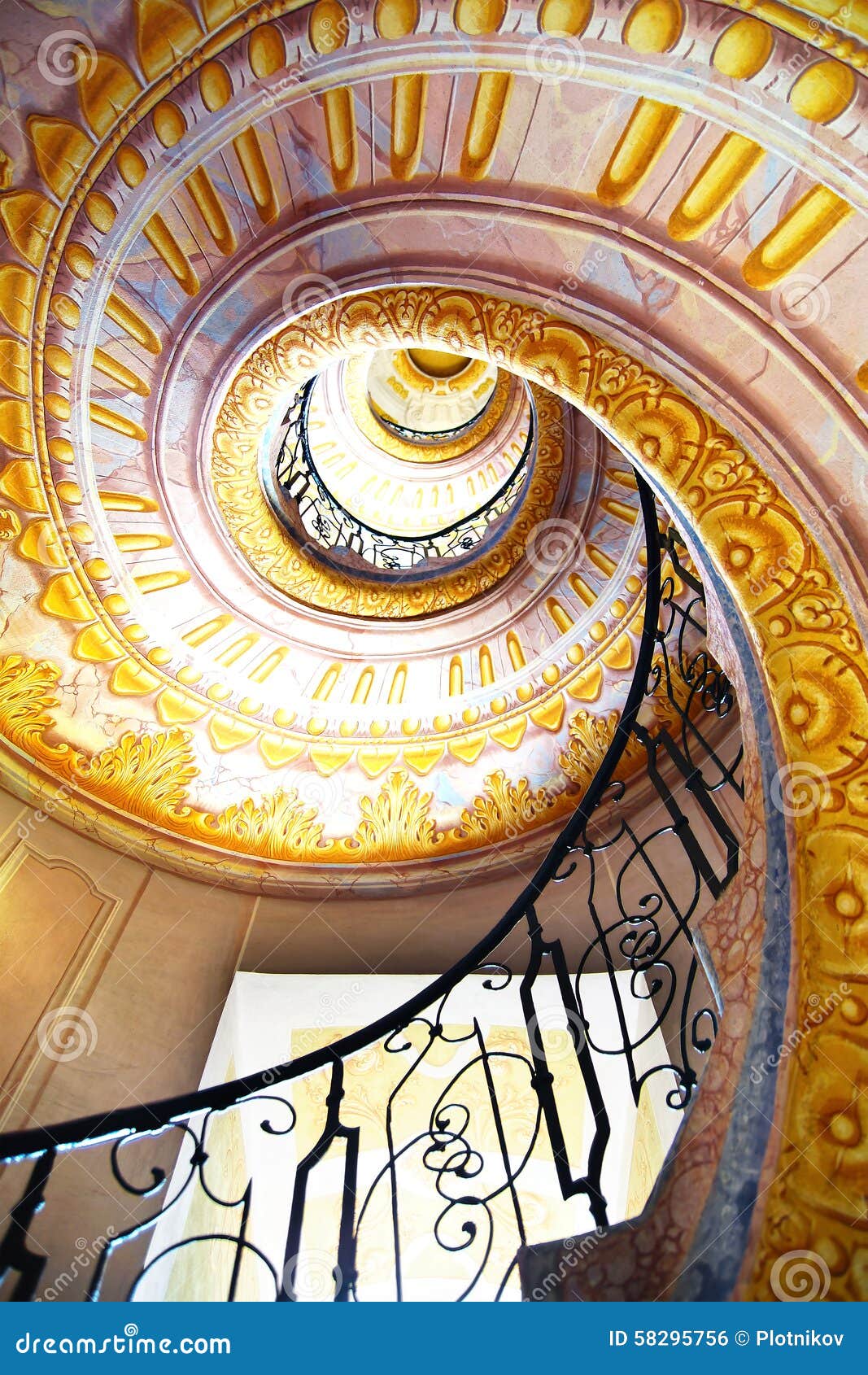 Imperial Stairs Melk Abbey, Austria Stock Photo - Image of ceiling ...