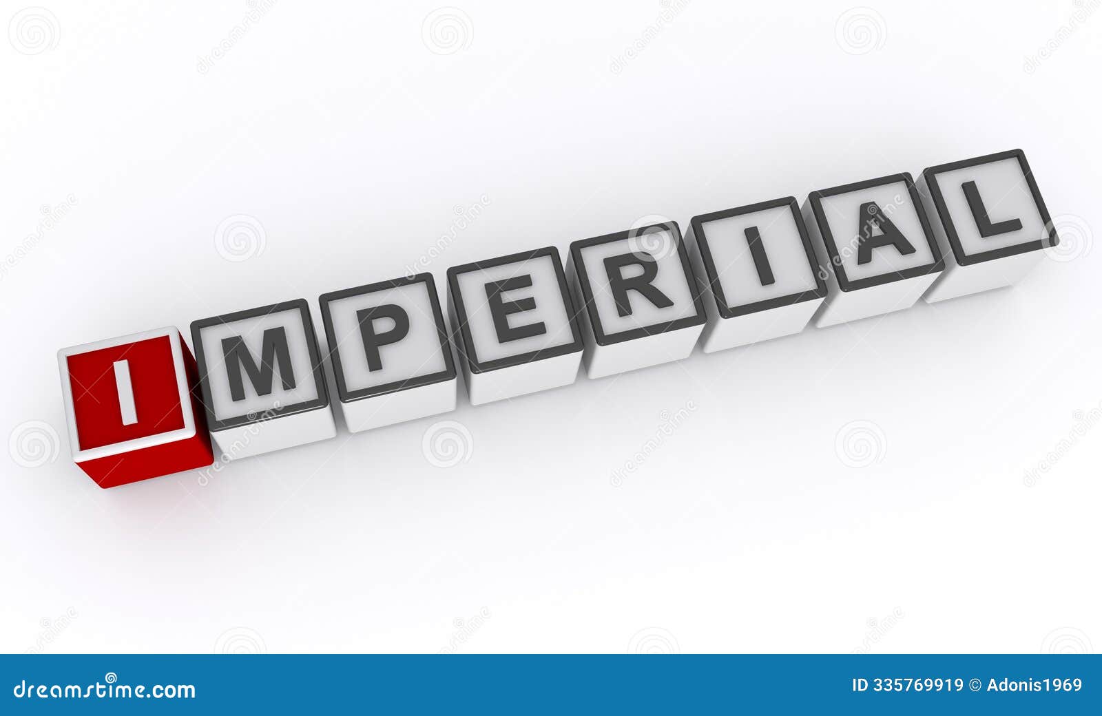 Imperial Word Block on White Stock Image - Image of emperor, power ...