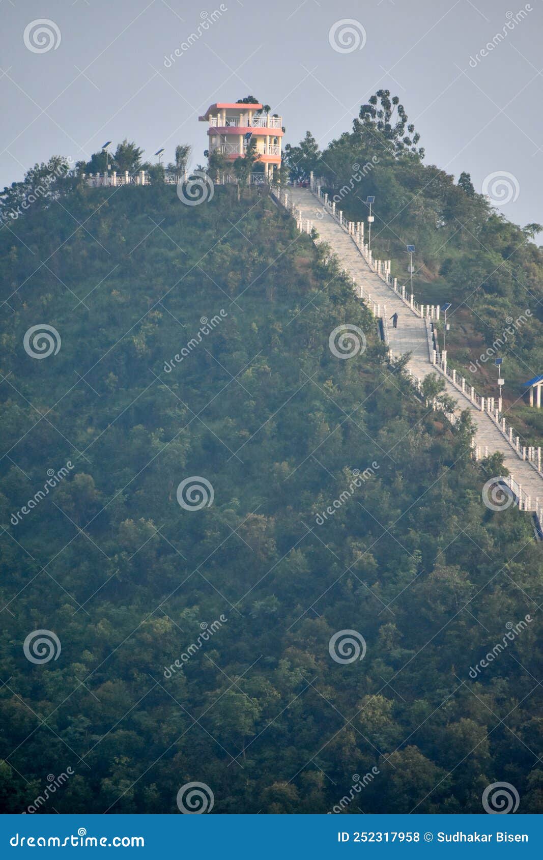Imphal View Tower Present at Top of the Cheirao Ching Hill Stock Photo ...
