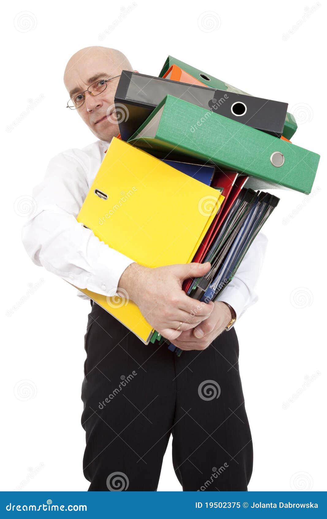 Impiegato immagine stock. Immagine di cartella, uomini - 19502375