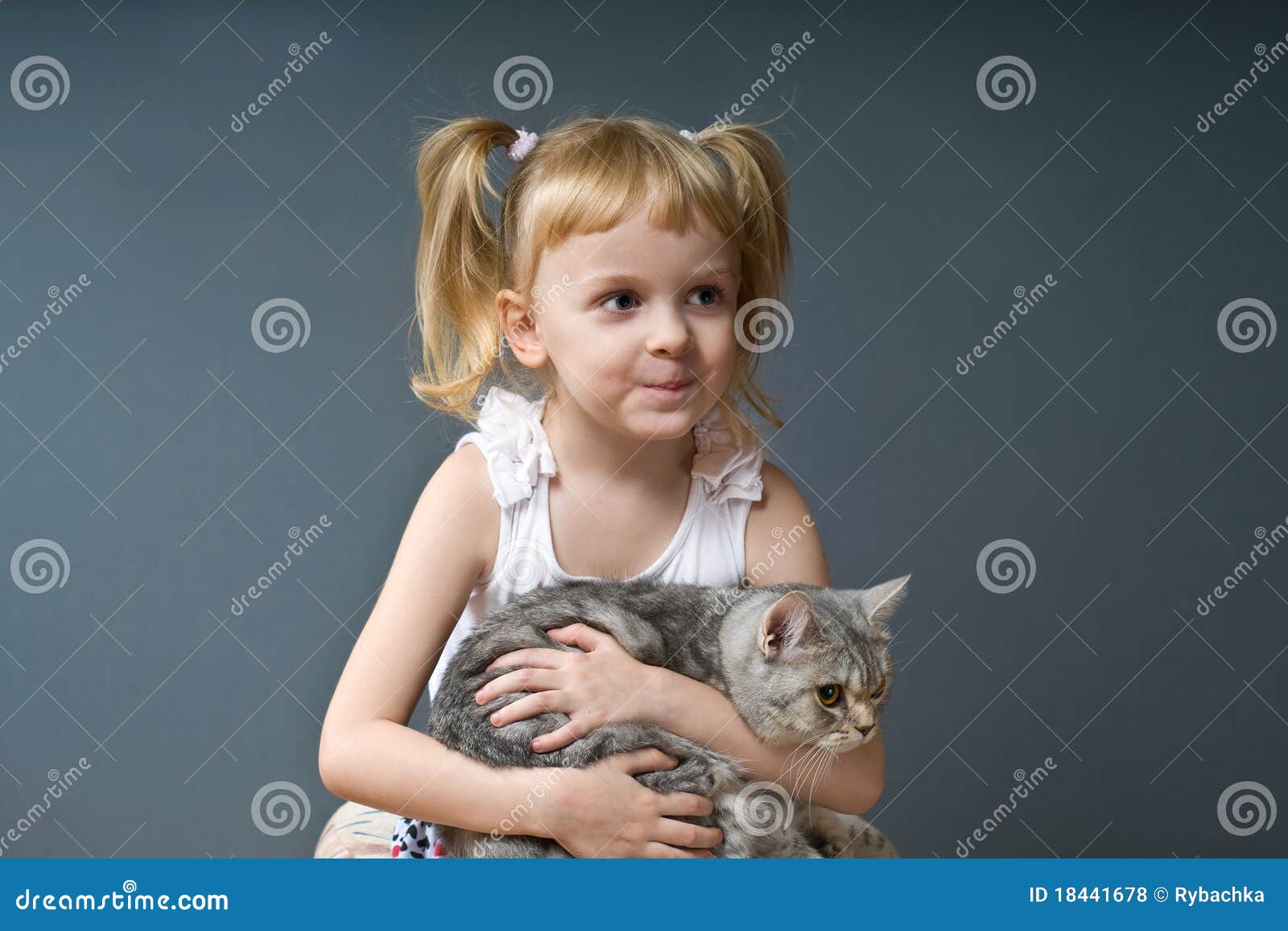 Impish girl stock photo. Image of black, smile, love - 18441678
