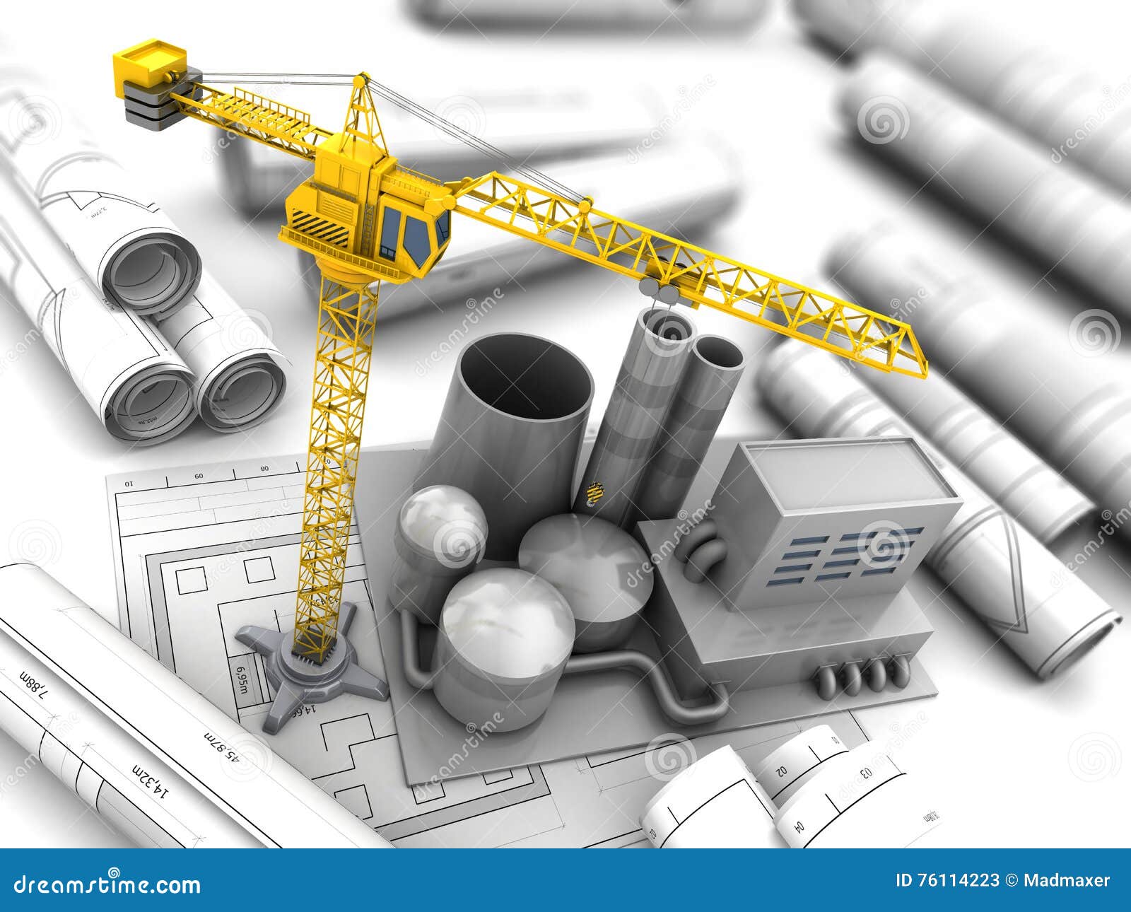 Implantation industrielle illustration stock. Illustration du ...