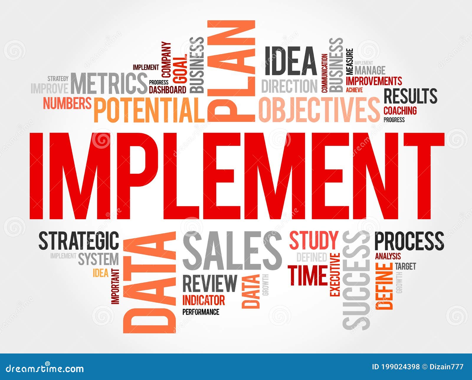 Implementar Nube De Palabras Foto de archivo - Imagen de desarrollo ...