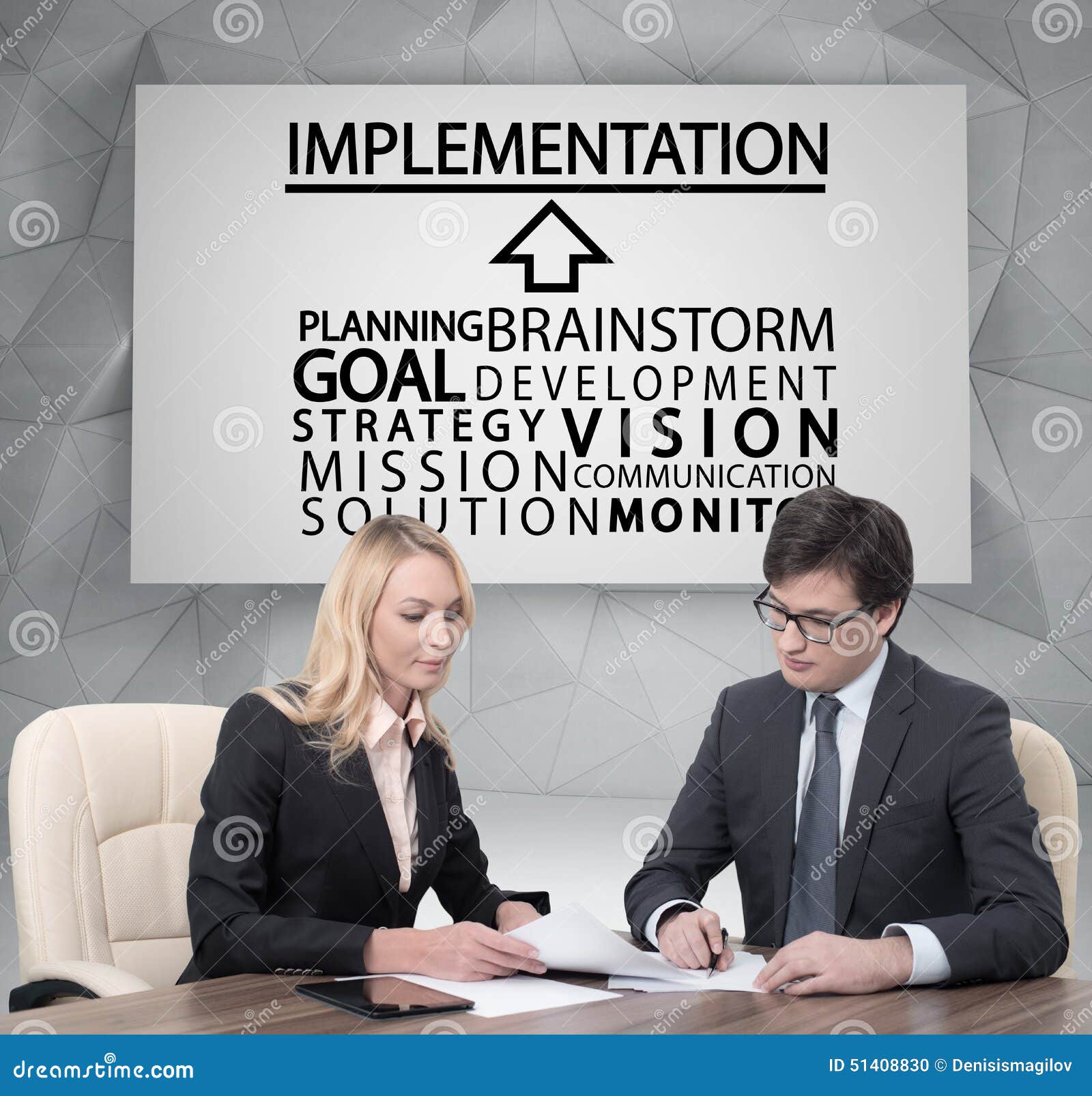 Implementation stock photo. Image of caucasian, businessman - 51408830