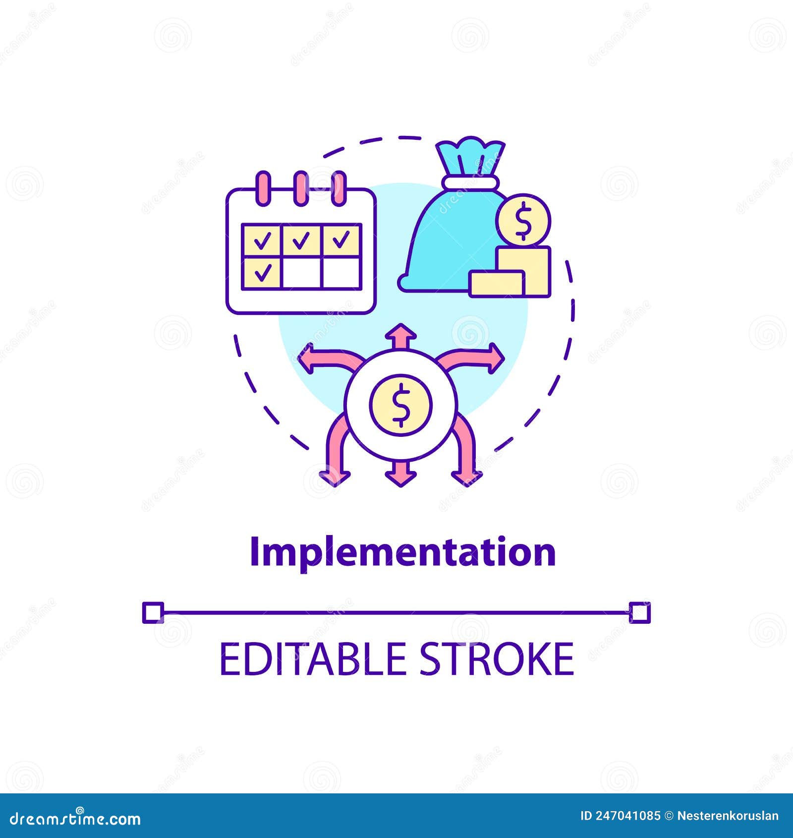 Implementation Concept Illustration. Cartoon Vector | CartoonDealer.com ...