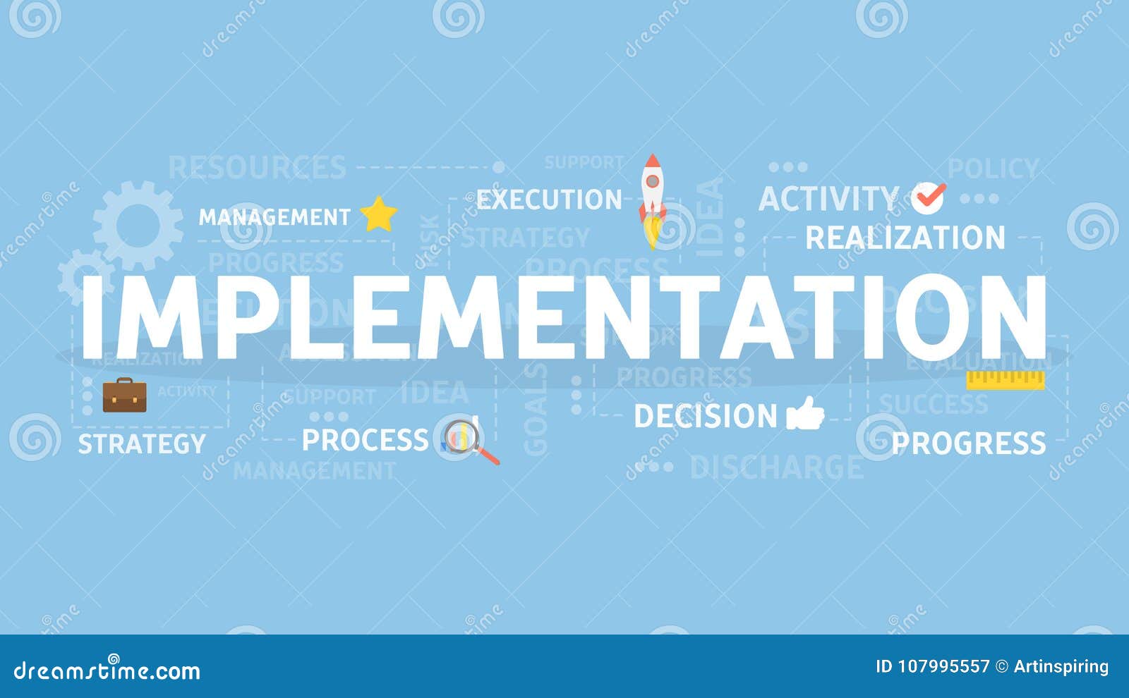 Implementation Concept Illustration. Cartoon Vector | CartoonDealer.com ...
