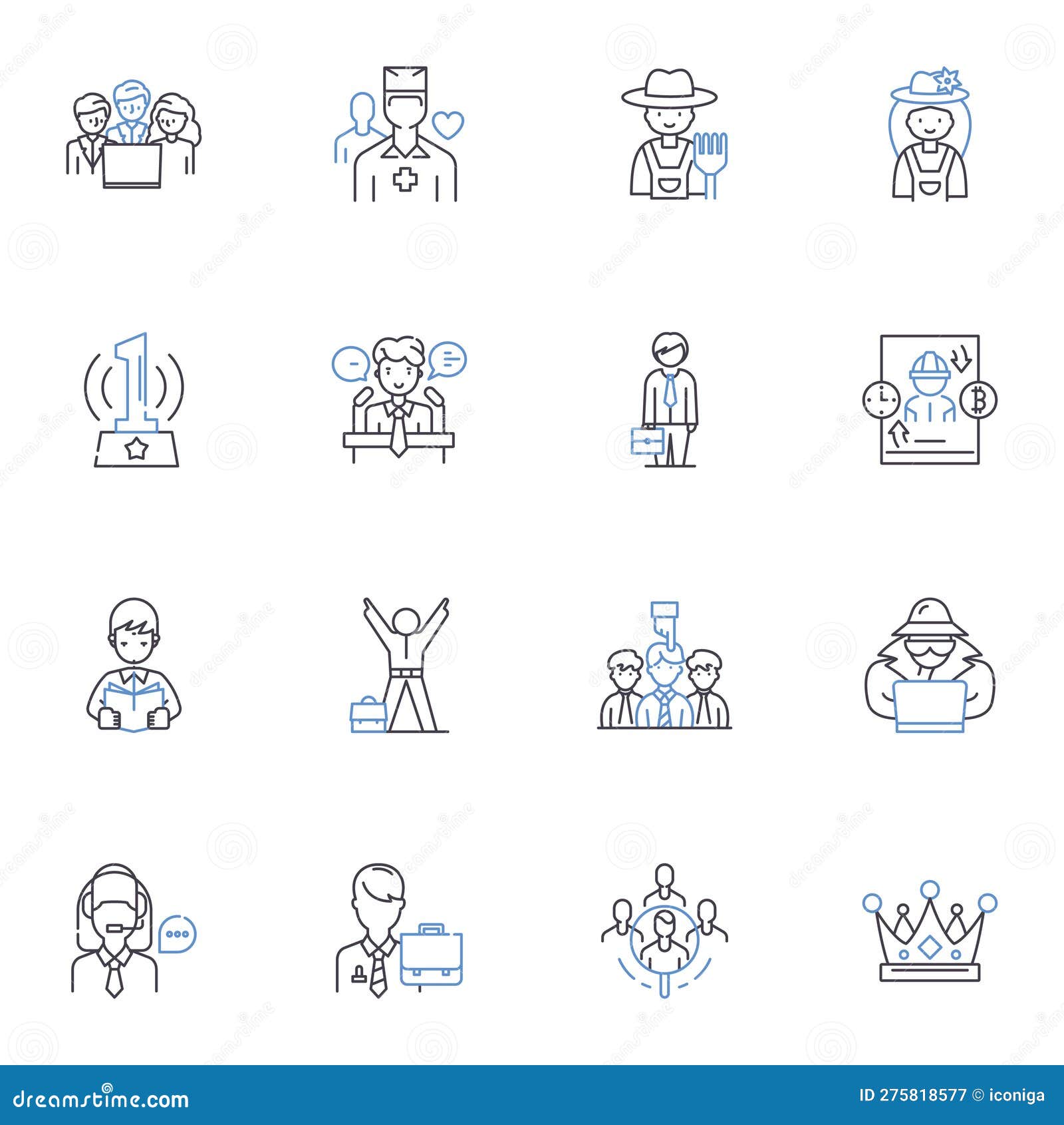 Implementation Execution Line Icons Collection Implementation Execution Launch Integration