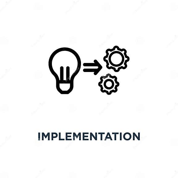 Implementation Icon. Implementation Concept Symbol Design, Vecto Stock ...