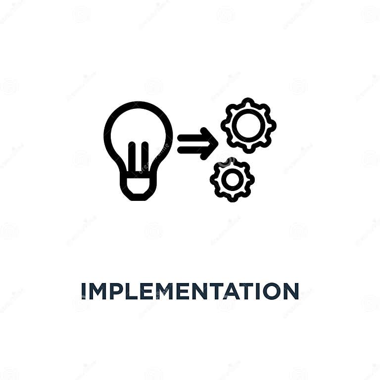 Implementation Icon. Implementation Concept Symbol Design, Vecto Stock ...